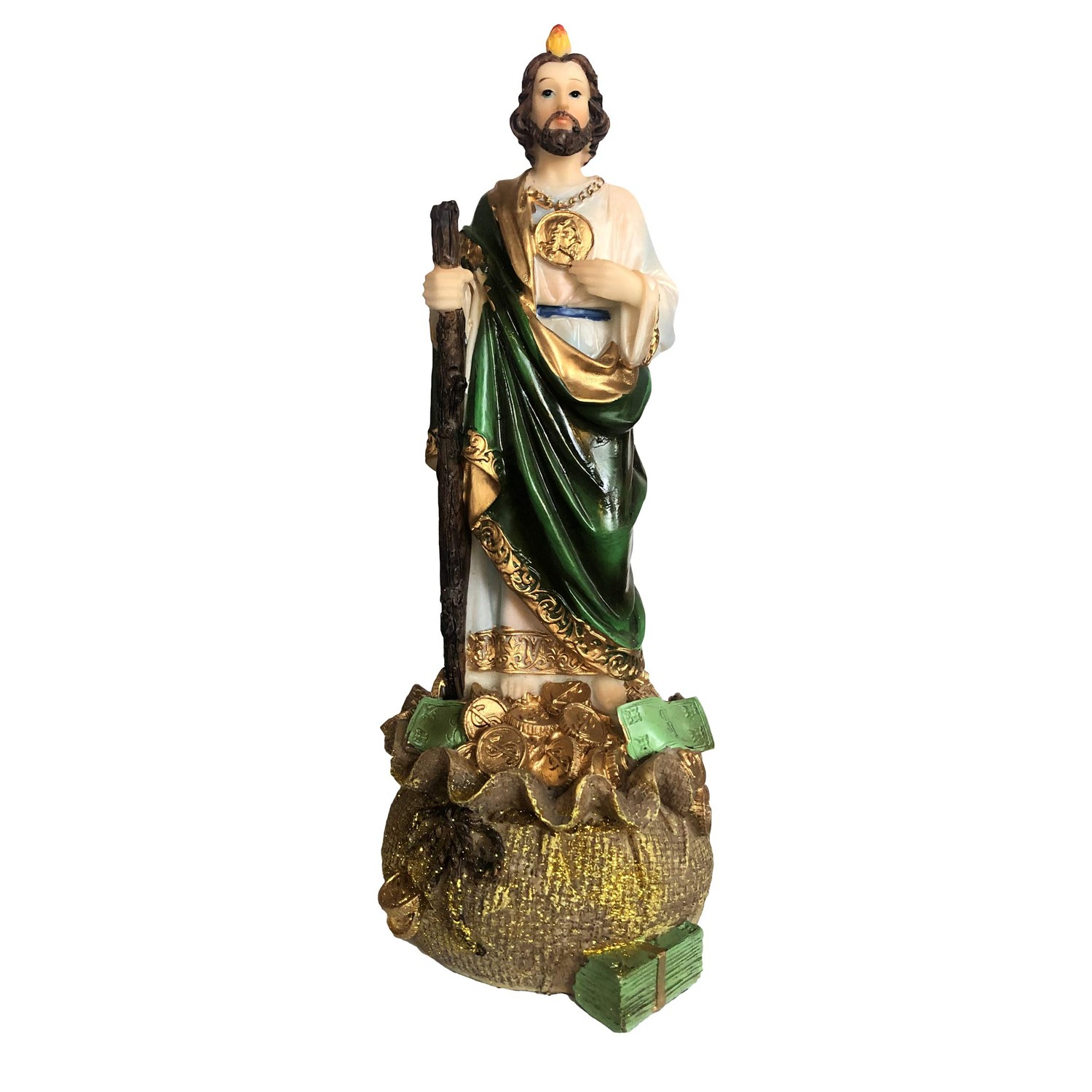 Gigi's Classy Kids 10" Saint St. Jude Thaddeus Statue Figurine Coins ...