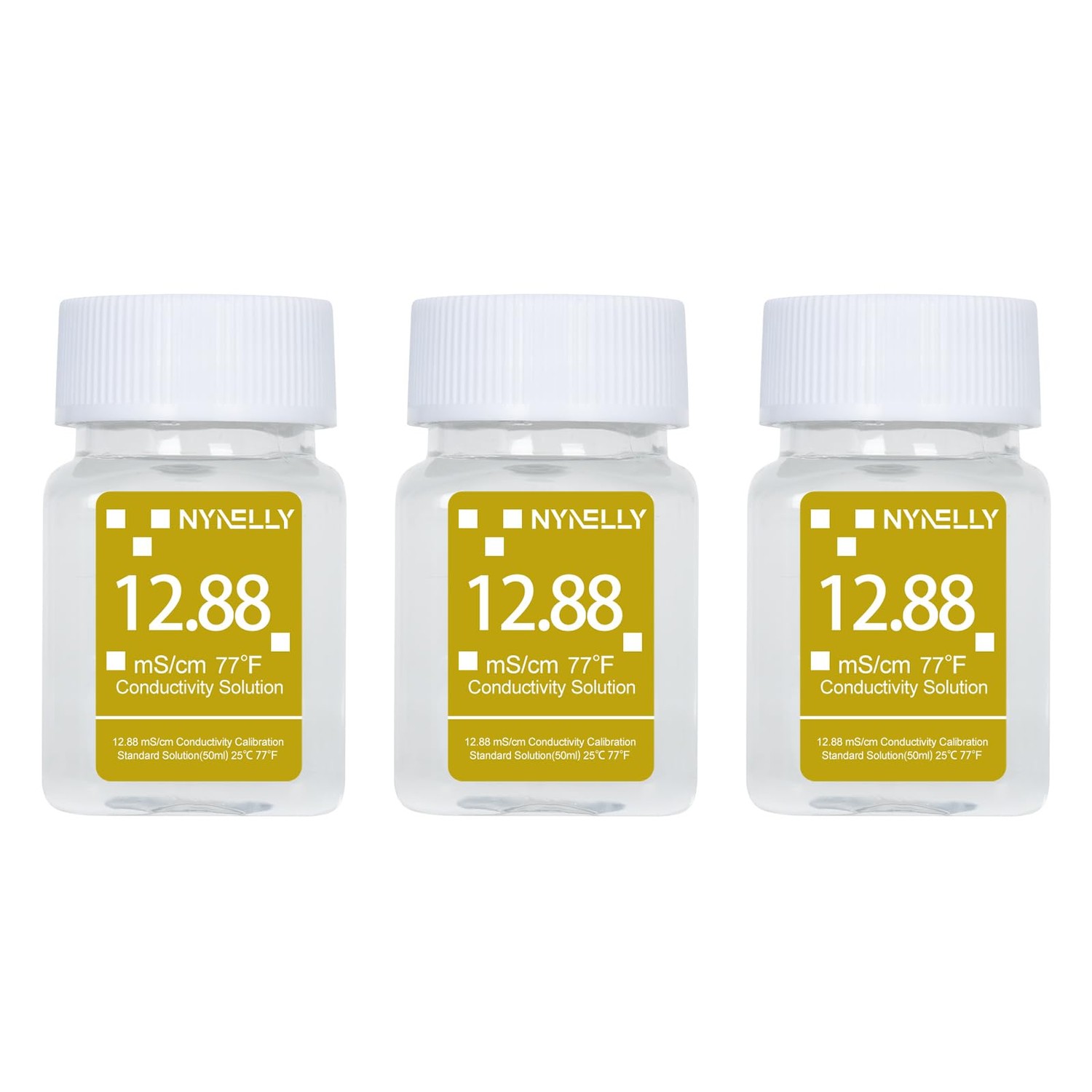 Nynelly 12.88 mS/cm Calibration Solution, Conductivity Salt Standard ...