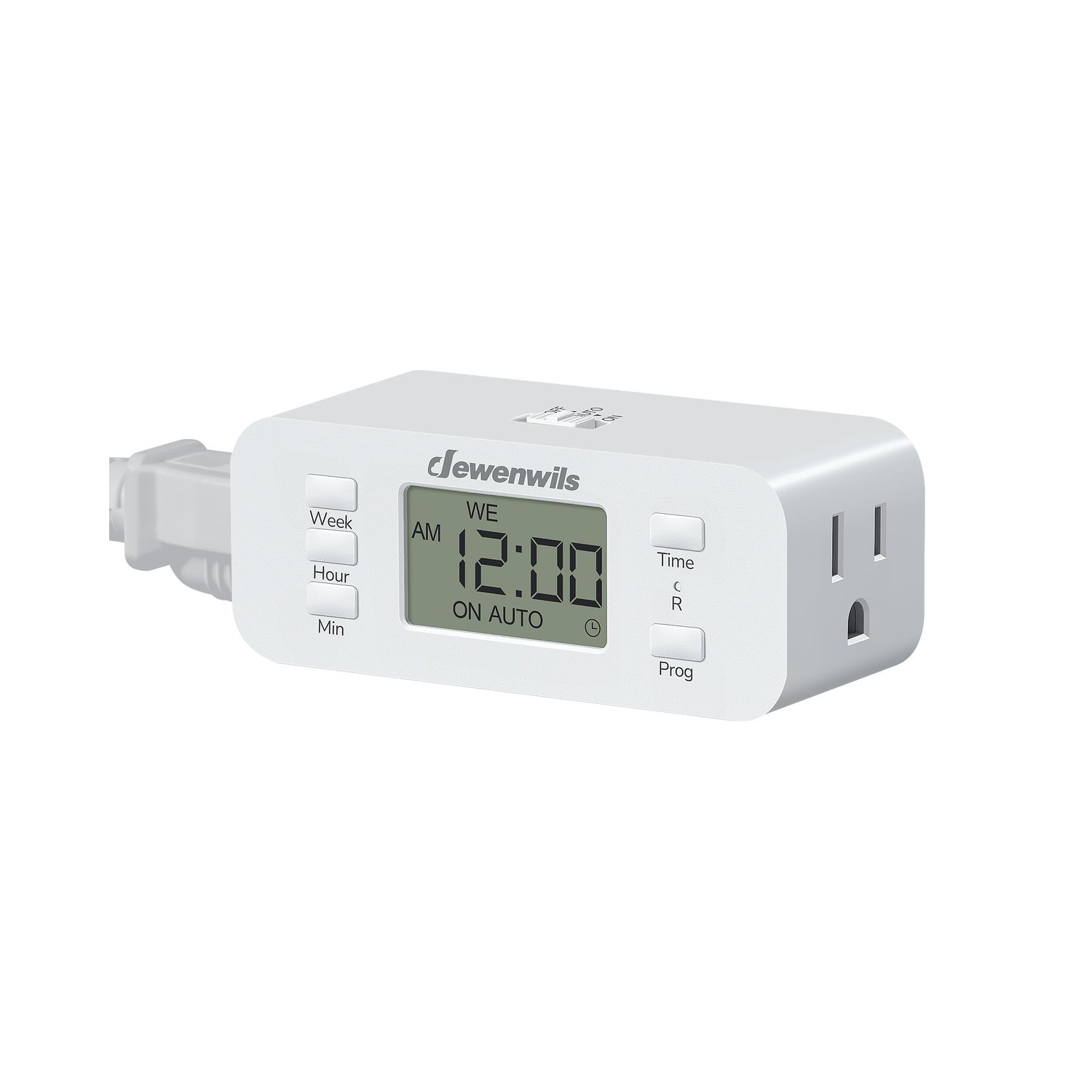 DEWENWILS 7 Day Heavy Duty Timers for Electrical Outlets, Dual Outlet ...
