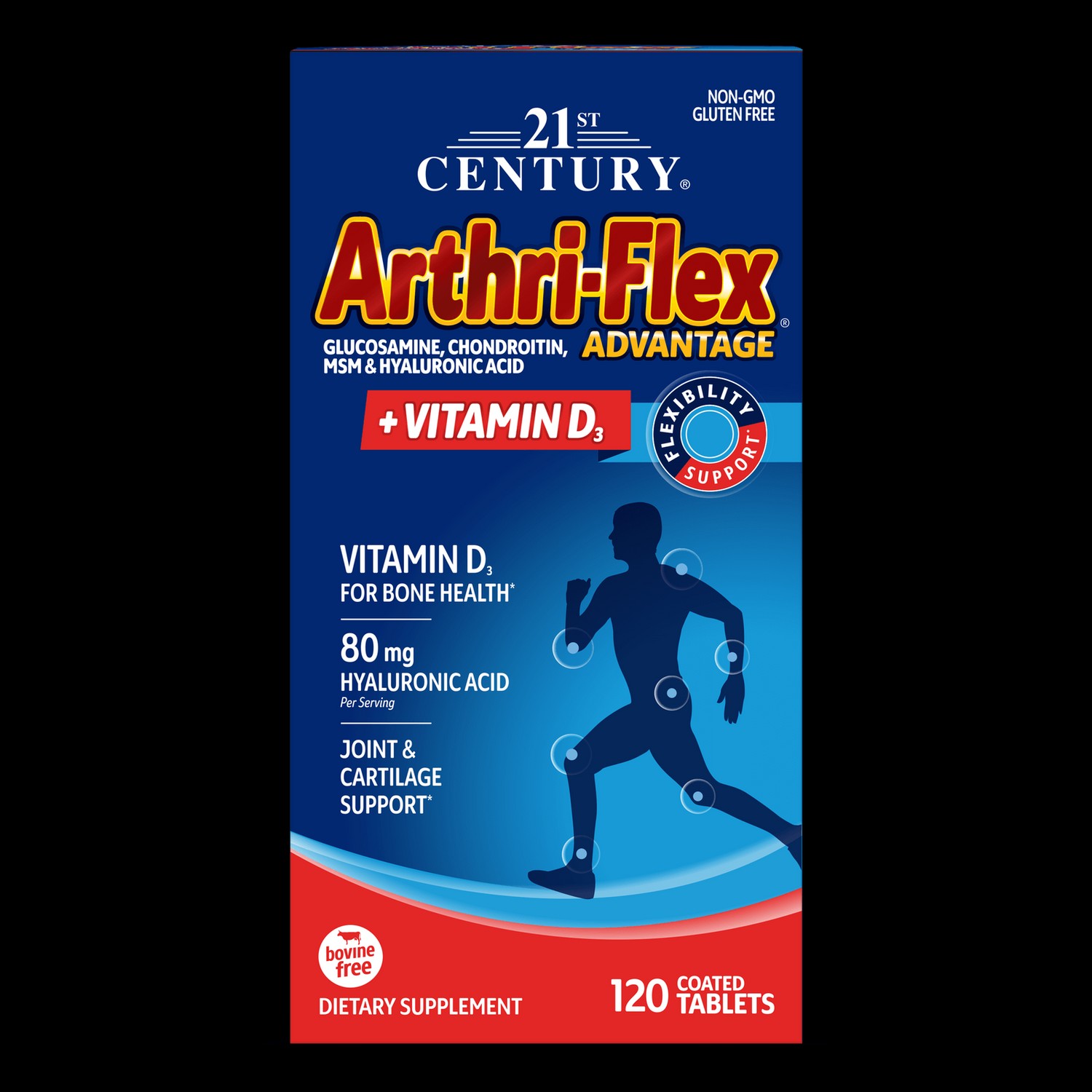 21st Century Arthri-Flex Advantage Plus Vitamin D3 Bone Coated Tablet ...