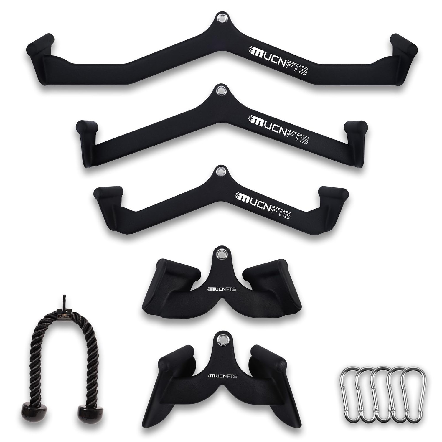 Mucnfts LAT Pulldown Attachments, Thickened Ergonomic Back Tricep ...