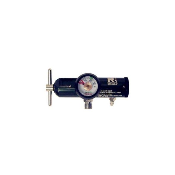 25 LPM EMS Oxygen Regulator CGA-870 w/Barb and DISS Outlets by ...