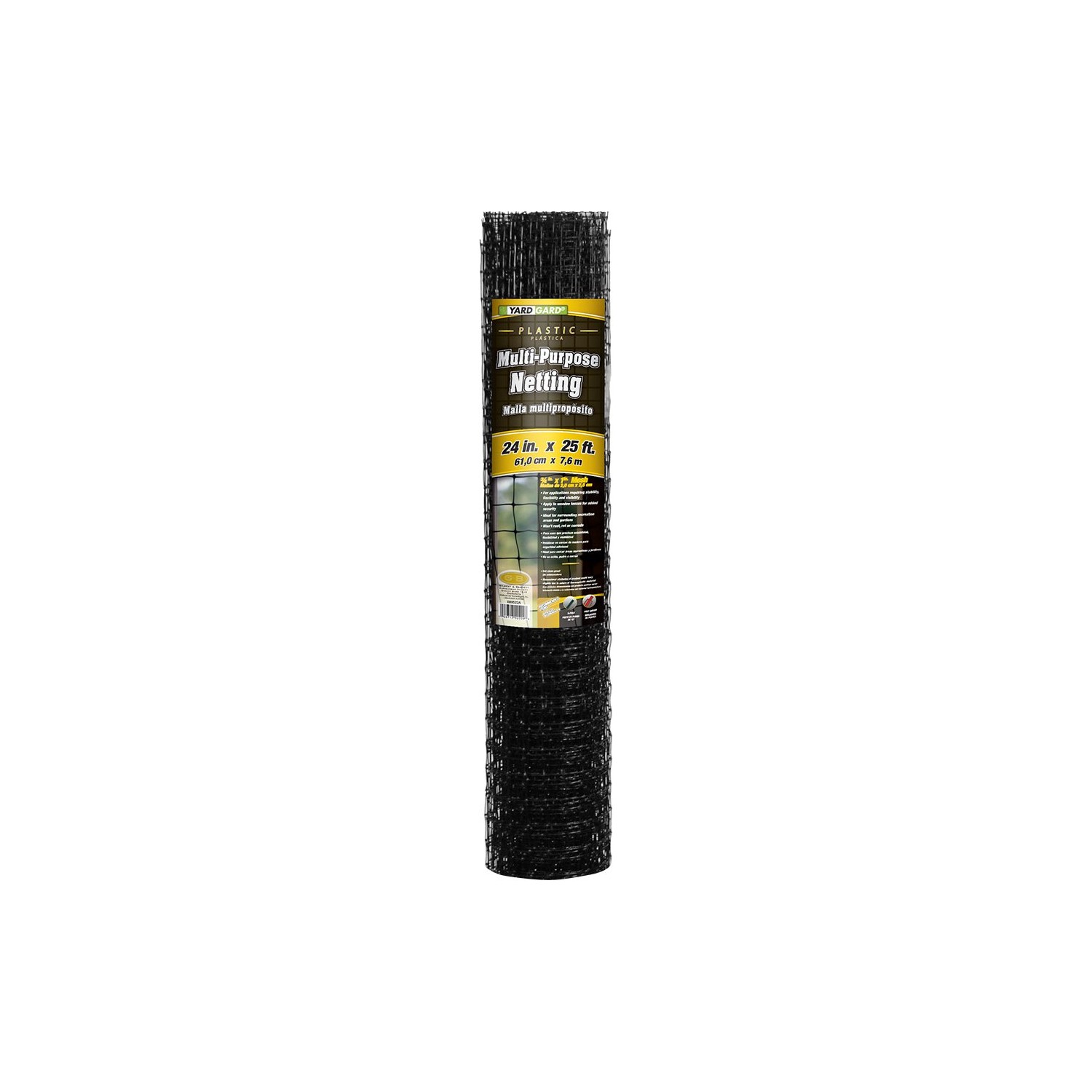 YARDGARD 889522A 1.25 Inch by 1 Inch Mesh, 2 Foot by 25 Foot Black ...