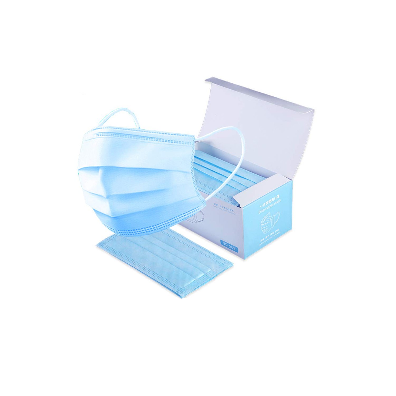 Dowager 50PCS Disposable 3-ply Face Guard, Comfortable Disposable ...