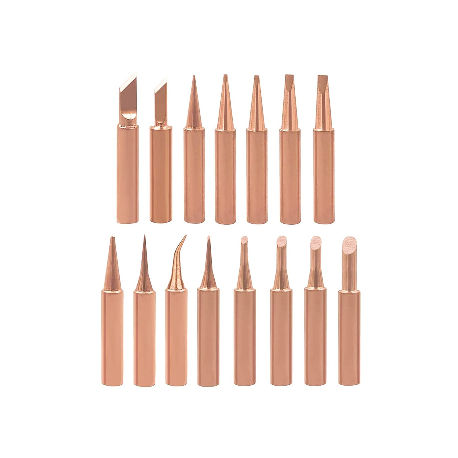 Saipor 15 Pieces Pure Copper Soldering Tips Set 900 m Soldering Tip ...