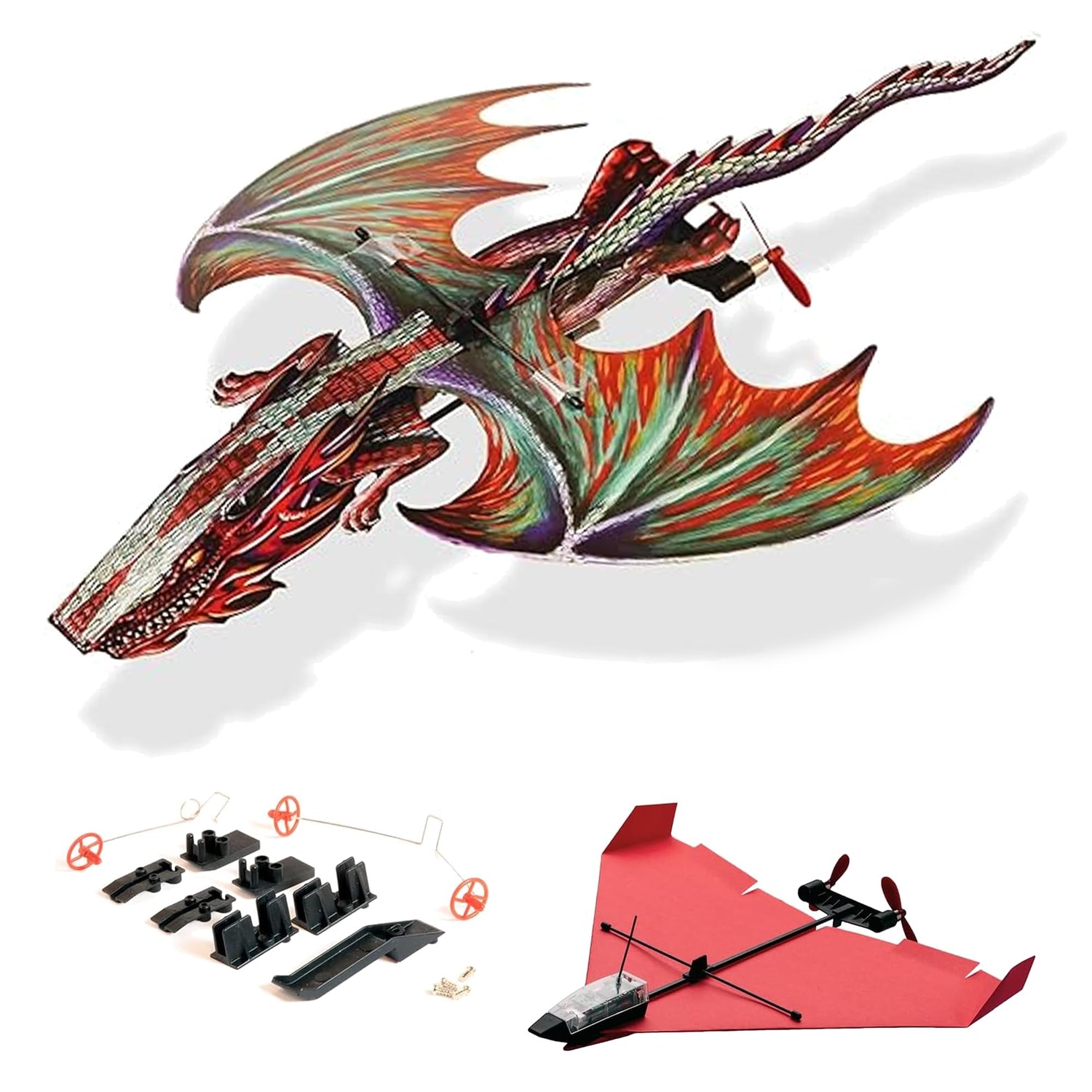 POWERUP 4.0 Dragon Paper Craft Kit. DIY Smartphone-Controlled Dragon ...