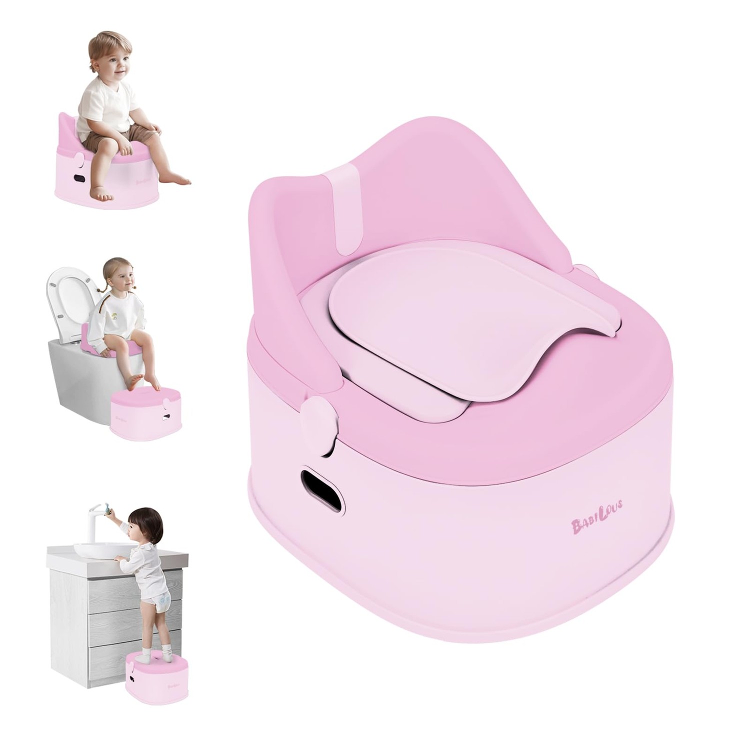 Babilous 3 in 1 Potty Training Toilet, Toddler Potty Training Seat ...