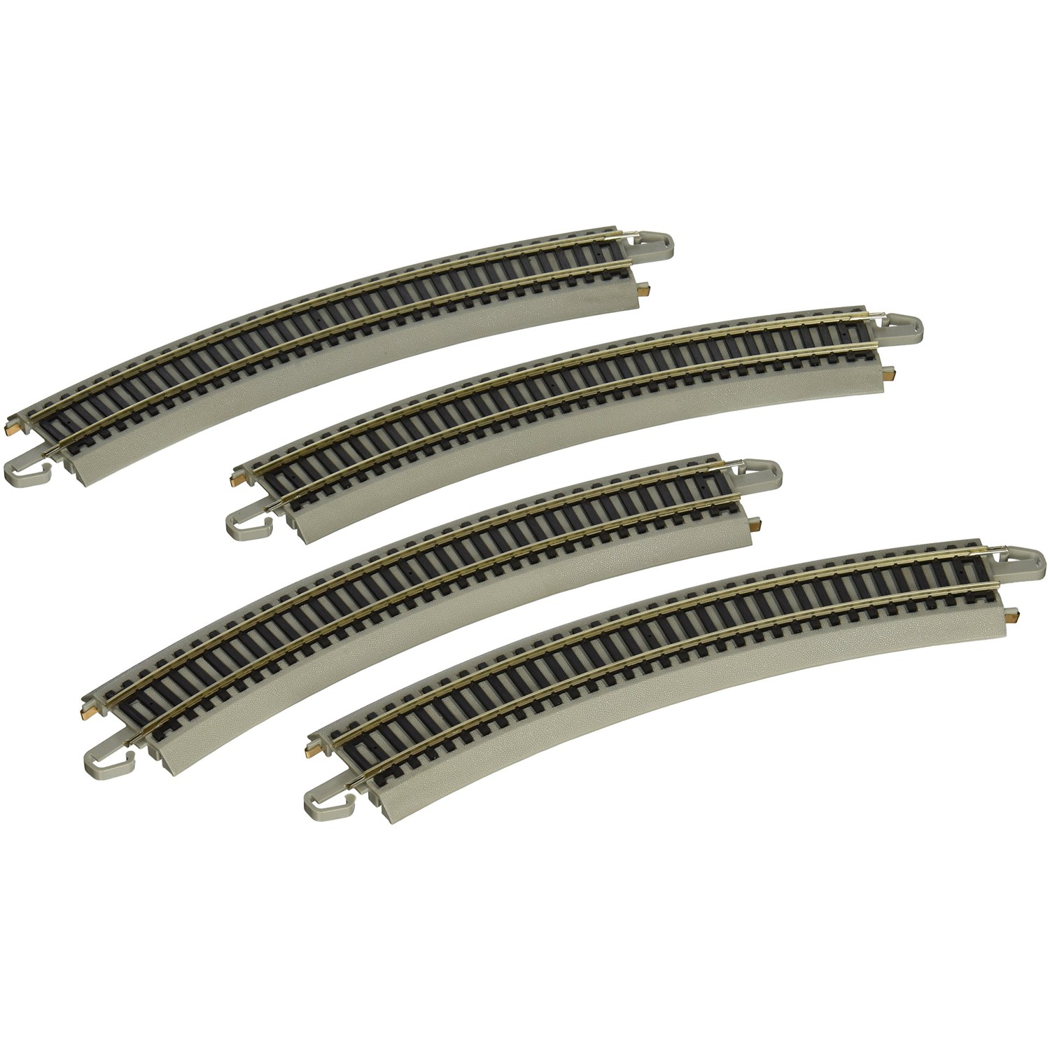 Bachmann Trains E-Z TRACK REVERSING 18" RADIUS CURVED (4/card) - NICKEL ...