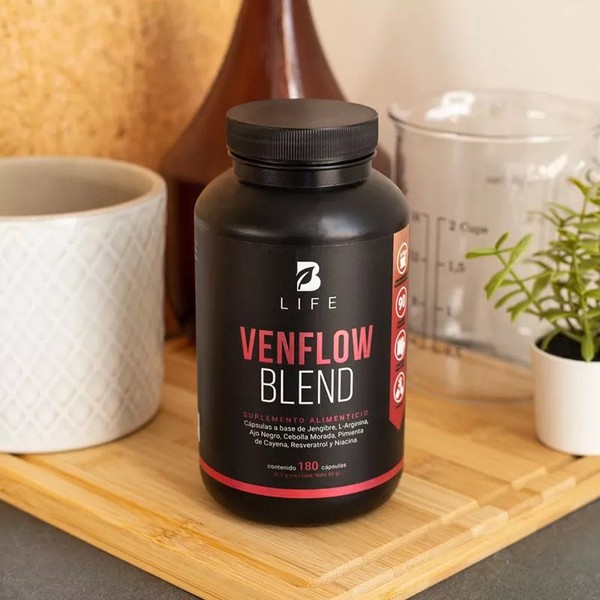 B Life Venflow Blend | Fórmula a base de Jengibre y Resveratrol, 90 ...