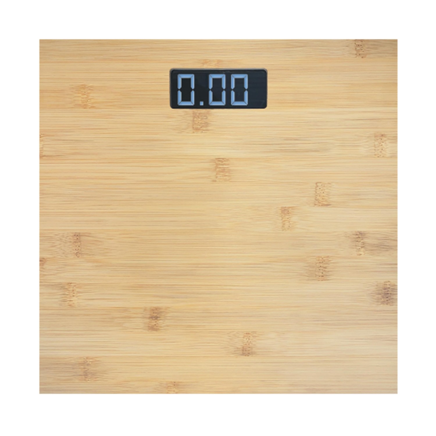 JS Gourmet Wooden Bamboo Bathroom Body Weight Scale with Digital LCD ...