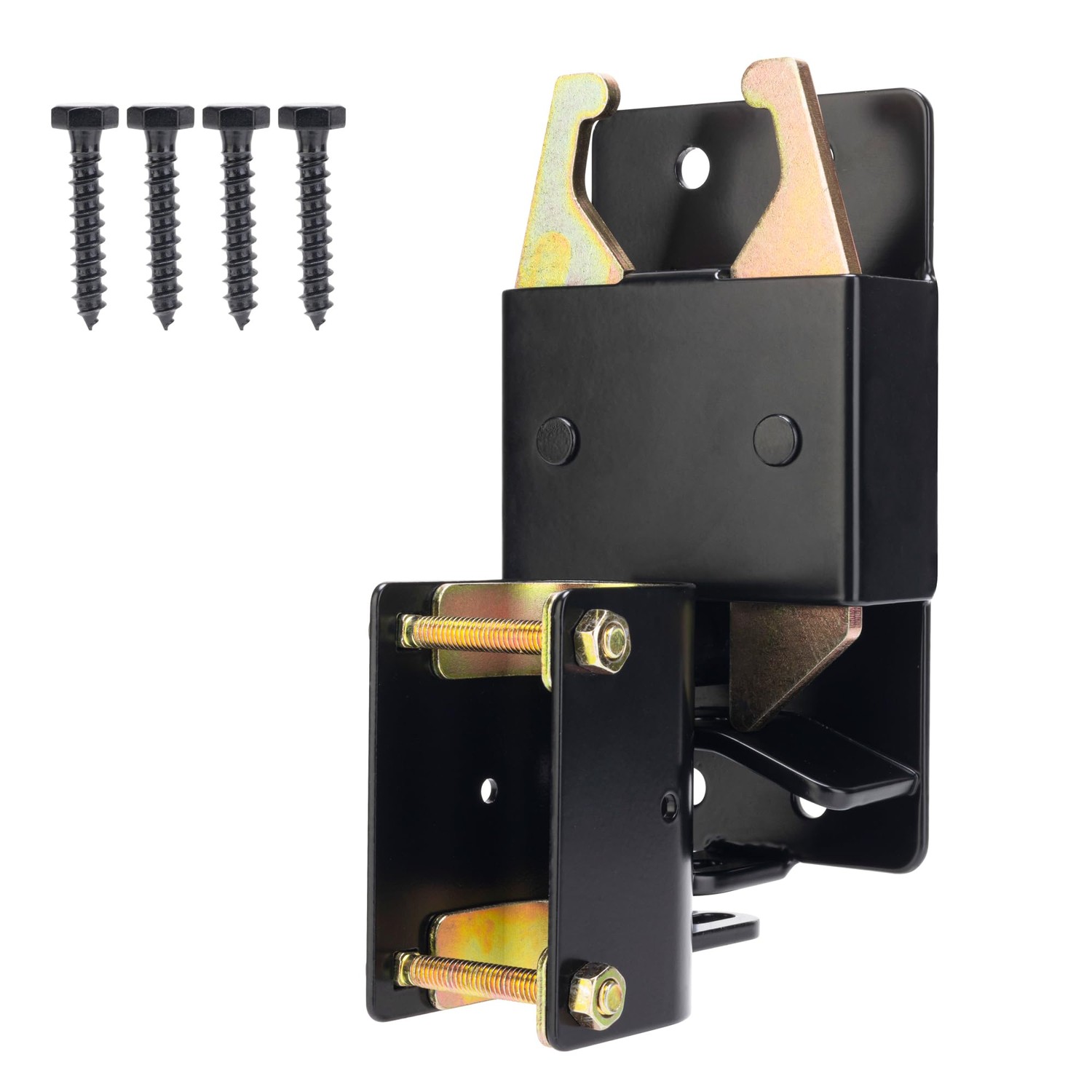 SANKINS 2 Way Lockable Gate Latch 2pcs, Black Anti-Sag Farm Gate Latch ...