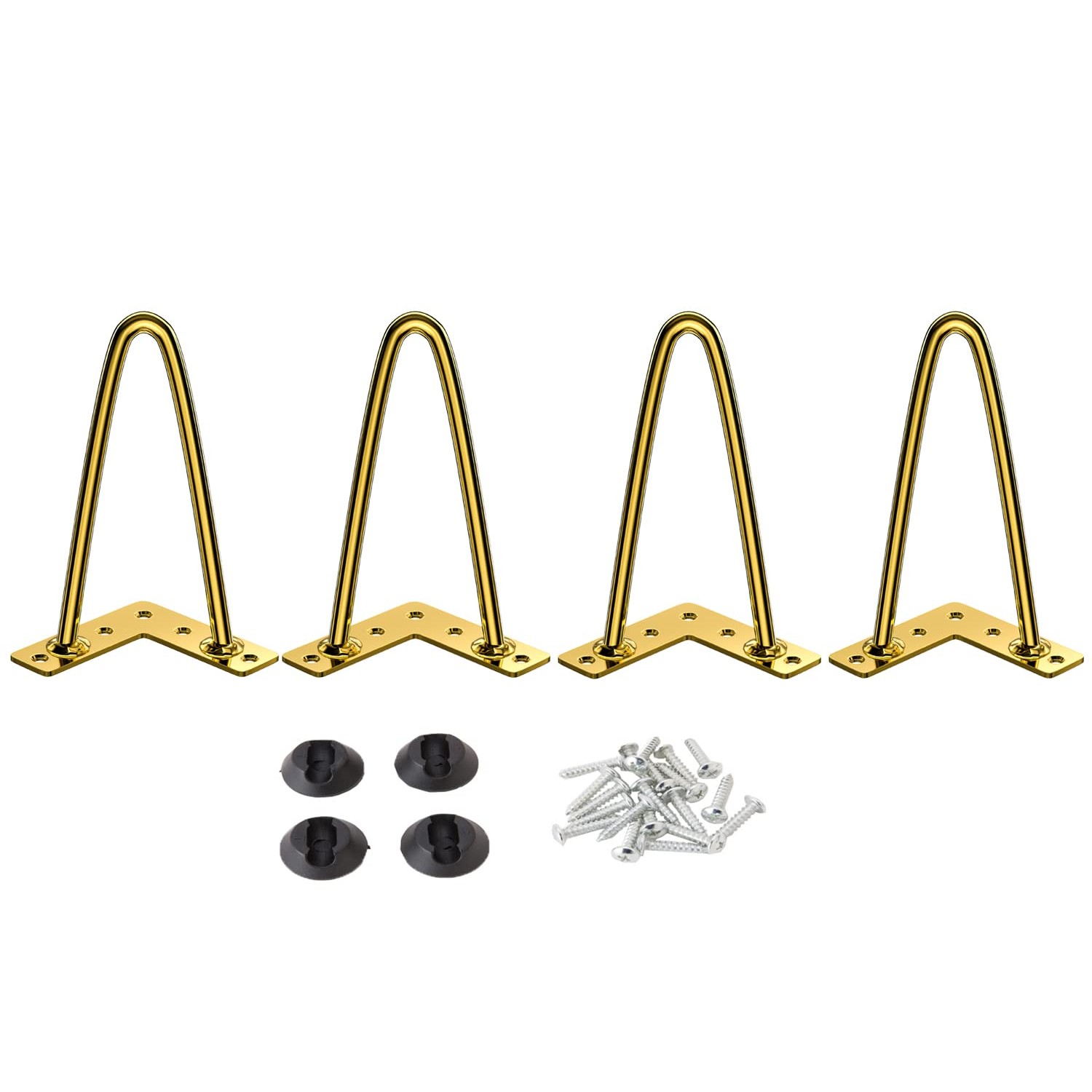 Osring 6 Inch Hairpin Legs Solid Steel Furniture Table Leg 4pcs, Heavy ...
