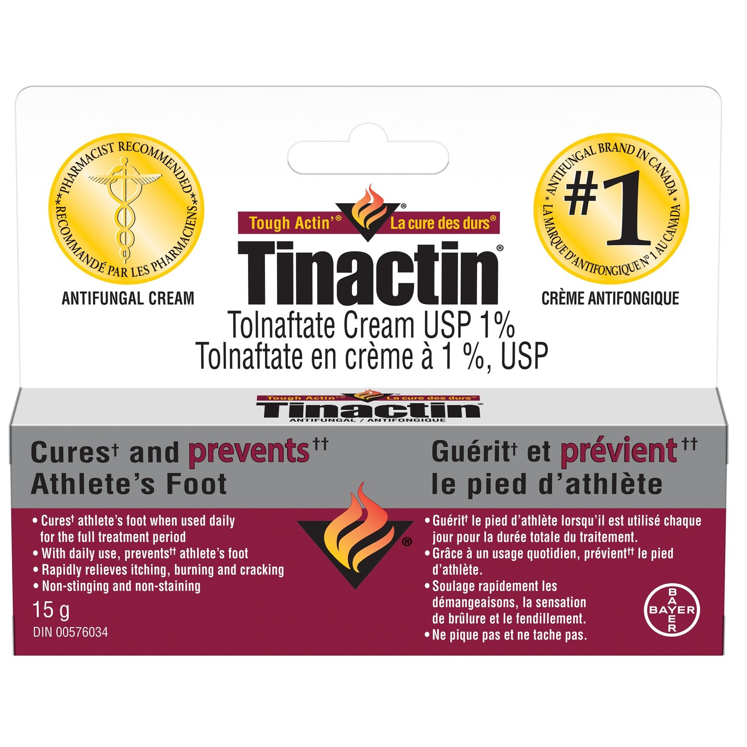 Tinactin Cream, Antifungal treatment, 15 g - ibspot.com