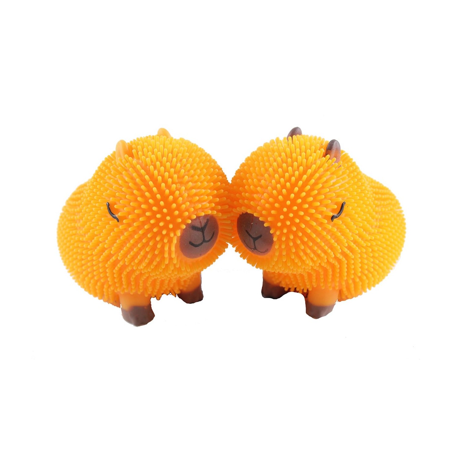 Set of 2 Capybara Puffer Air- Natural Color Filled Squeeze Stress Balls ...