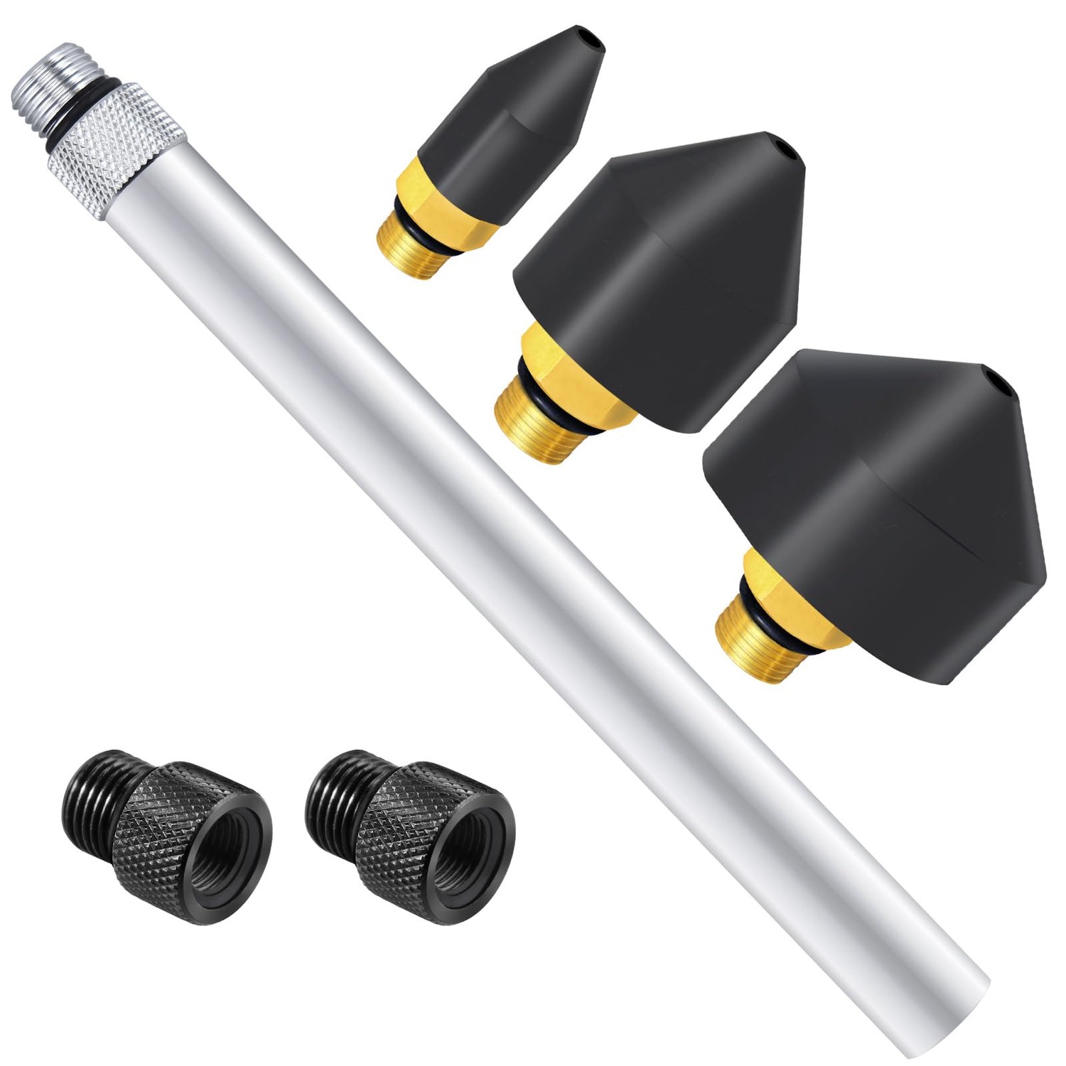 UHARBOUR Air Hose Nozzle 1/8 inch for Air Blow Gun, 6 Pieces Rubber Air ...