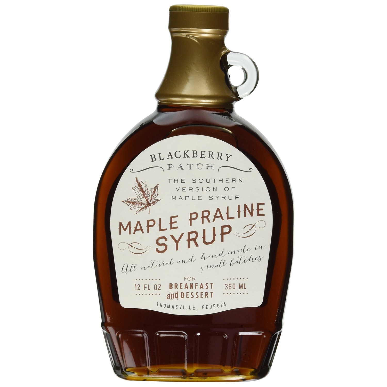Maple Praline Syrup, Contains SUGAR, 12 oz Bottle - ibspot.com