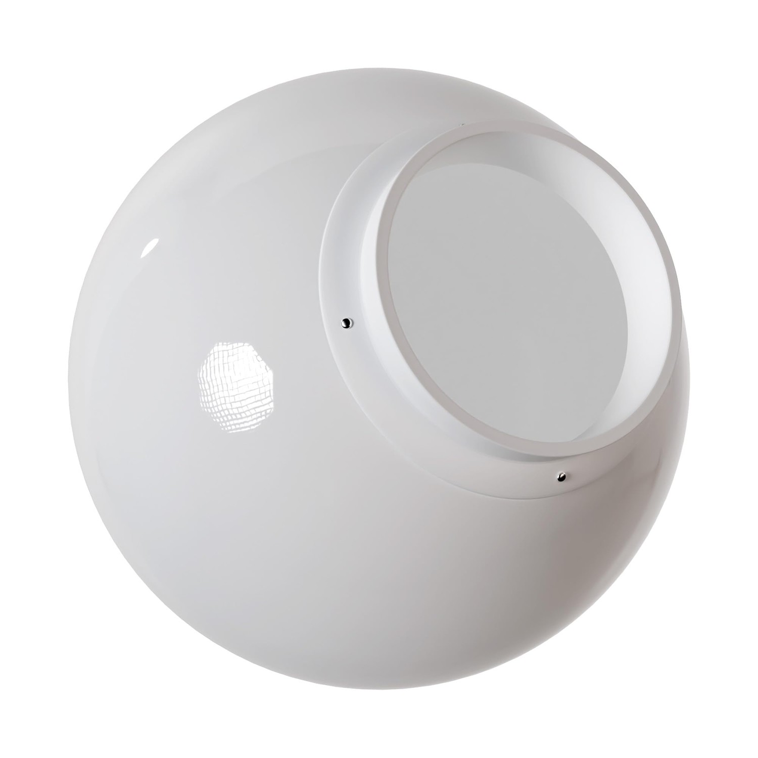 KastLite 18" White Acrylic Outdoor Lamp Post Globe Light Diffuser ...