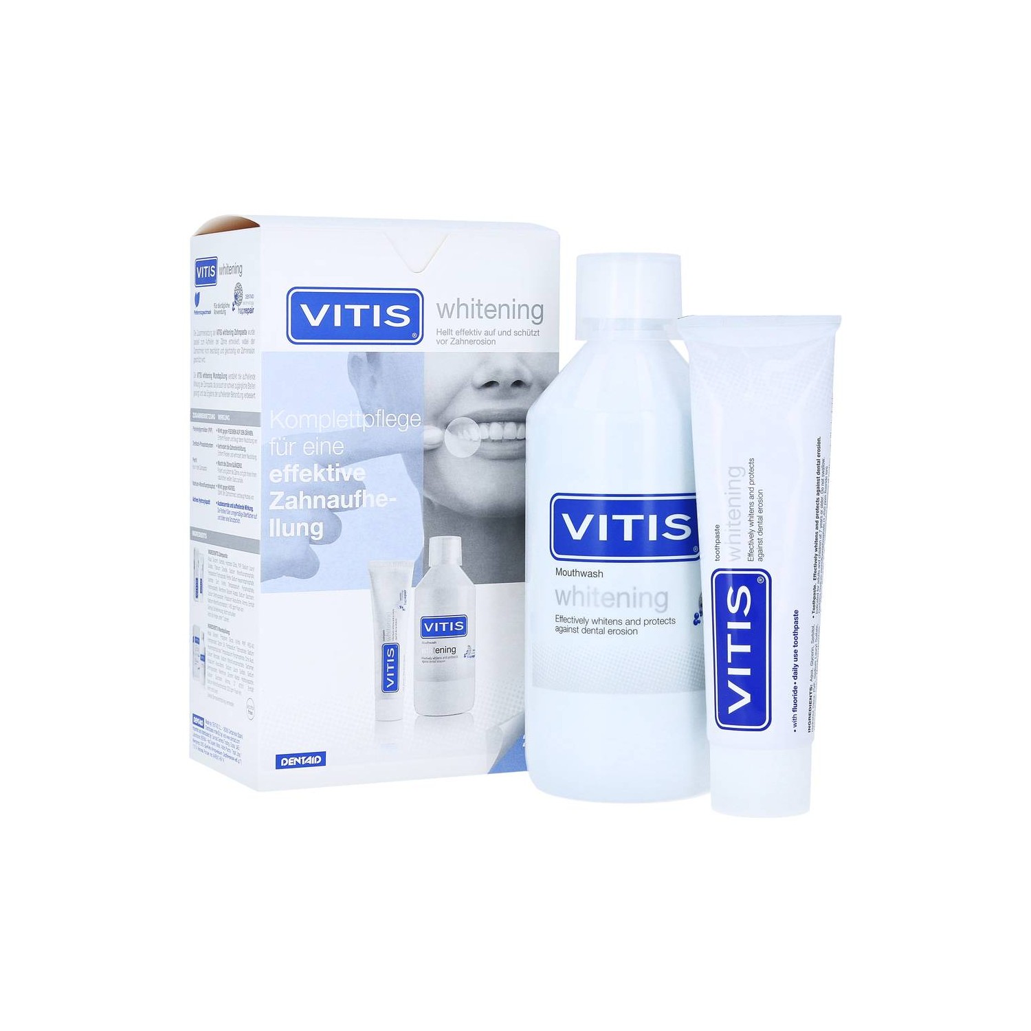 VITIS WHITENING PACK, CONTAINS WHITENING MOUTHWASH AND TOOTHPASTE ...