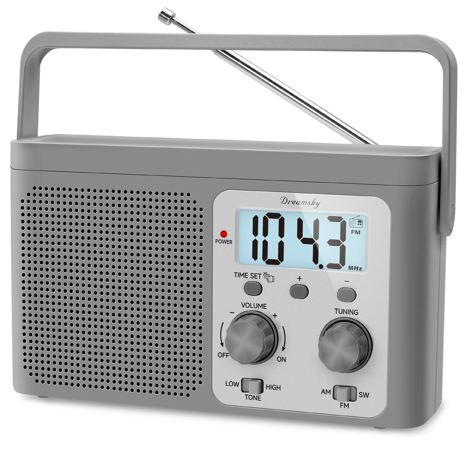 DreamSky AM FM Radio Portable - Shortwave Radio Battery Powered or Plug ...