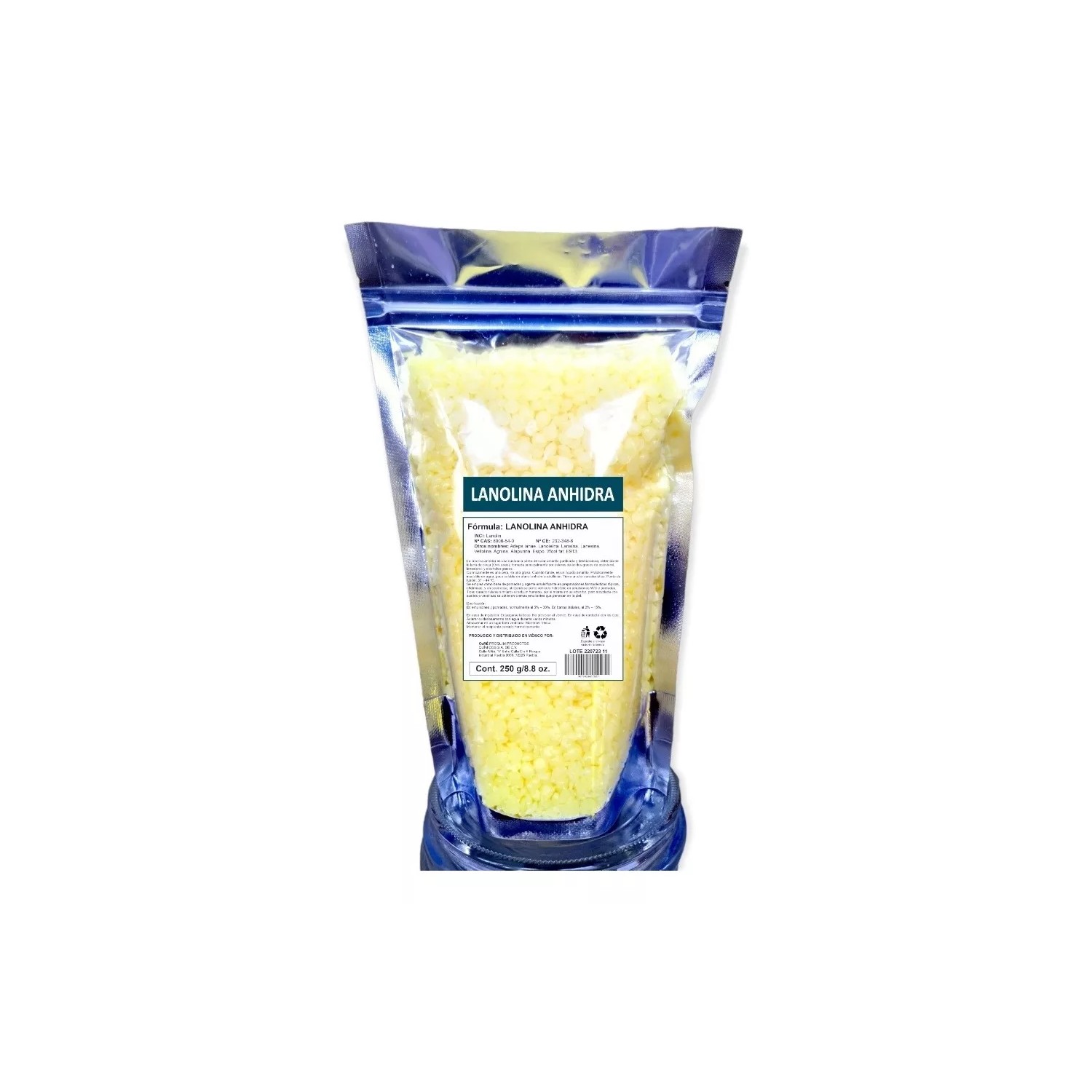 Curé Lanolina Anhidra 250 Grs Pura Pellets Cosmética Natural Usp ...