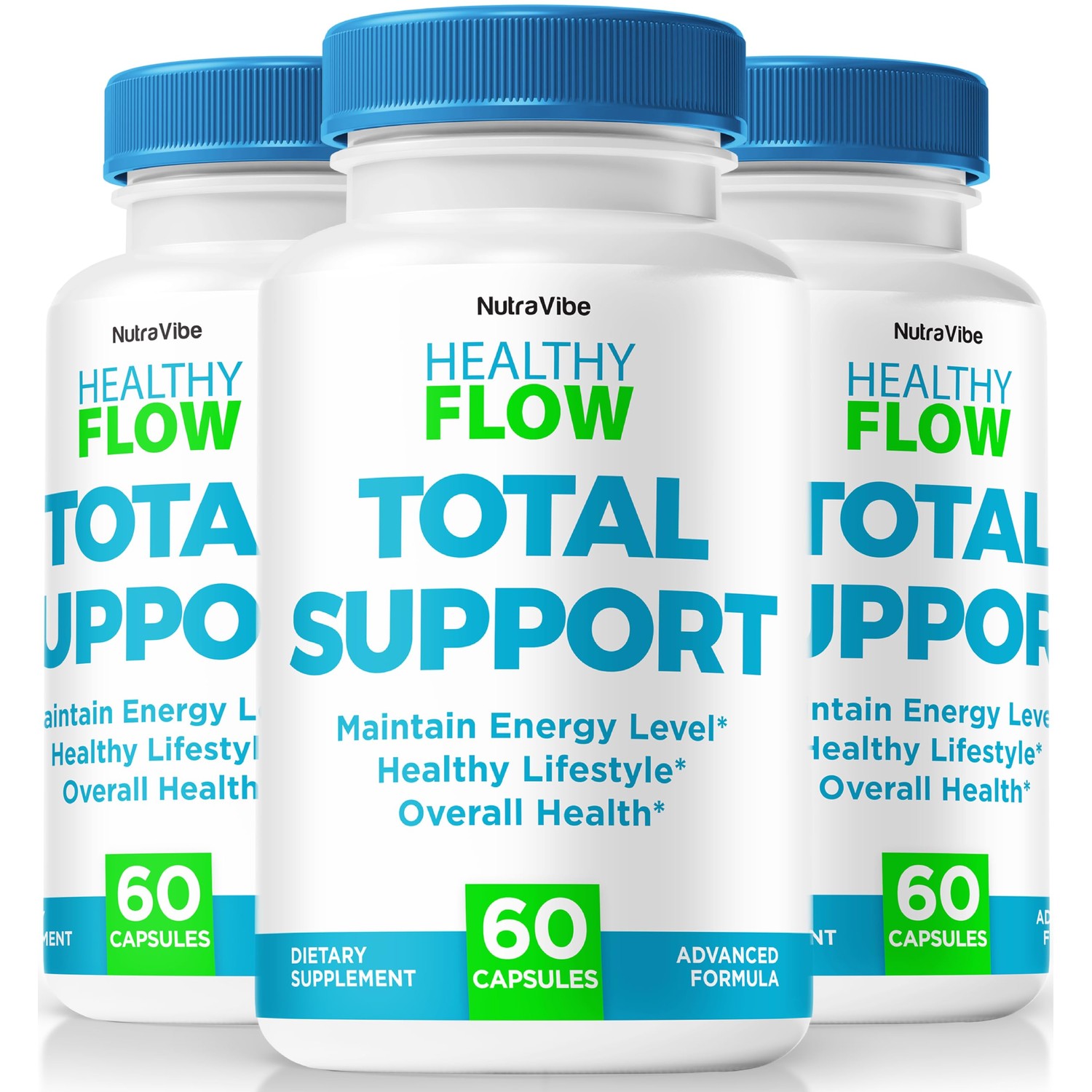 NutraVibe (3 Pack) Healthy Flow Capsules - Official HealthyFlow Pills ...