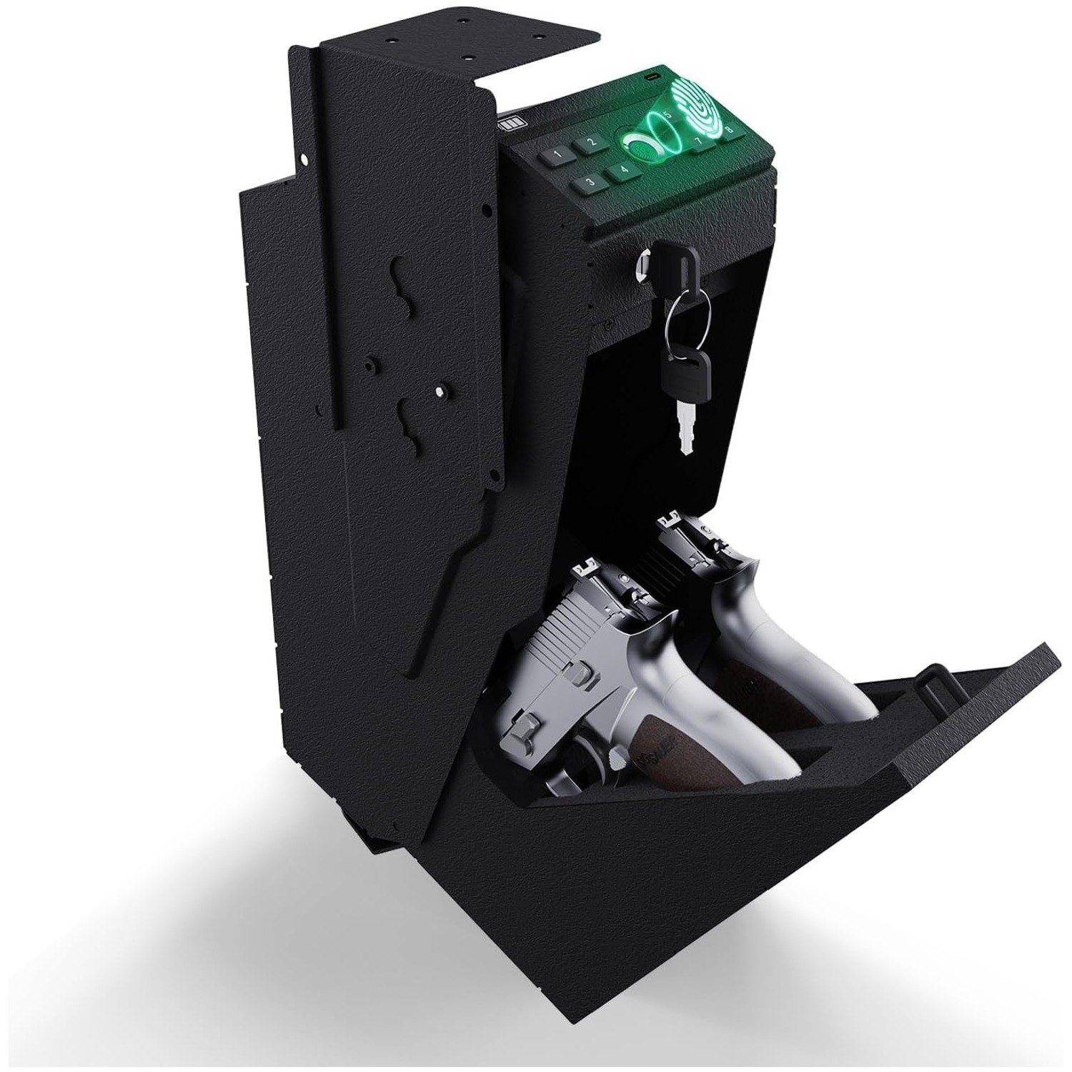 PATRON Gun Safe for handgun, Biometric Gun Safe box for pistols，hidden ...