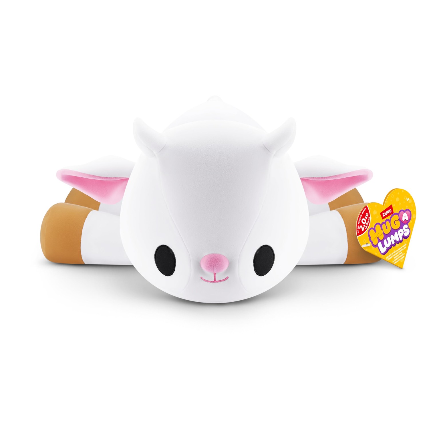 Hug-A-Lumps Goat Gabby by ZURU, Large, 4.4 lbs, Cuddly Squishy Weighted ...