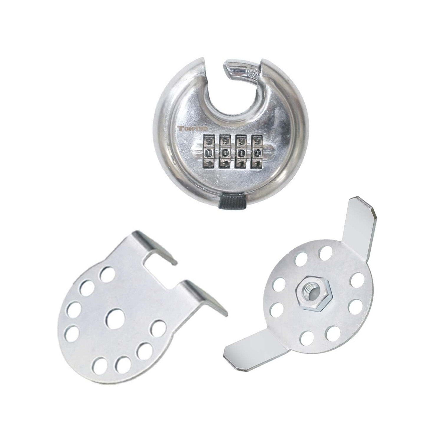 RV Double Propane Tank Locking Device 1/2”-13 Threads Shaft Anti-Theft ...