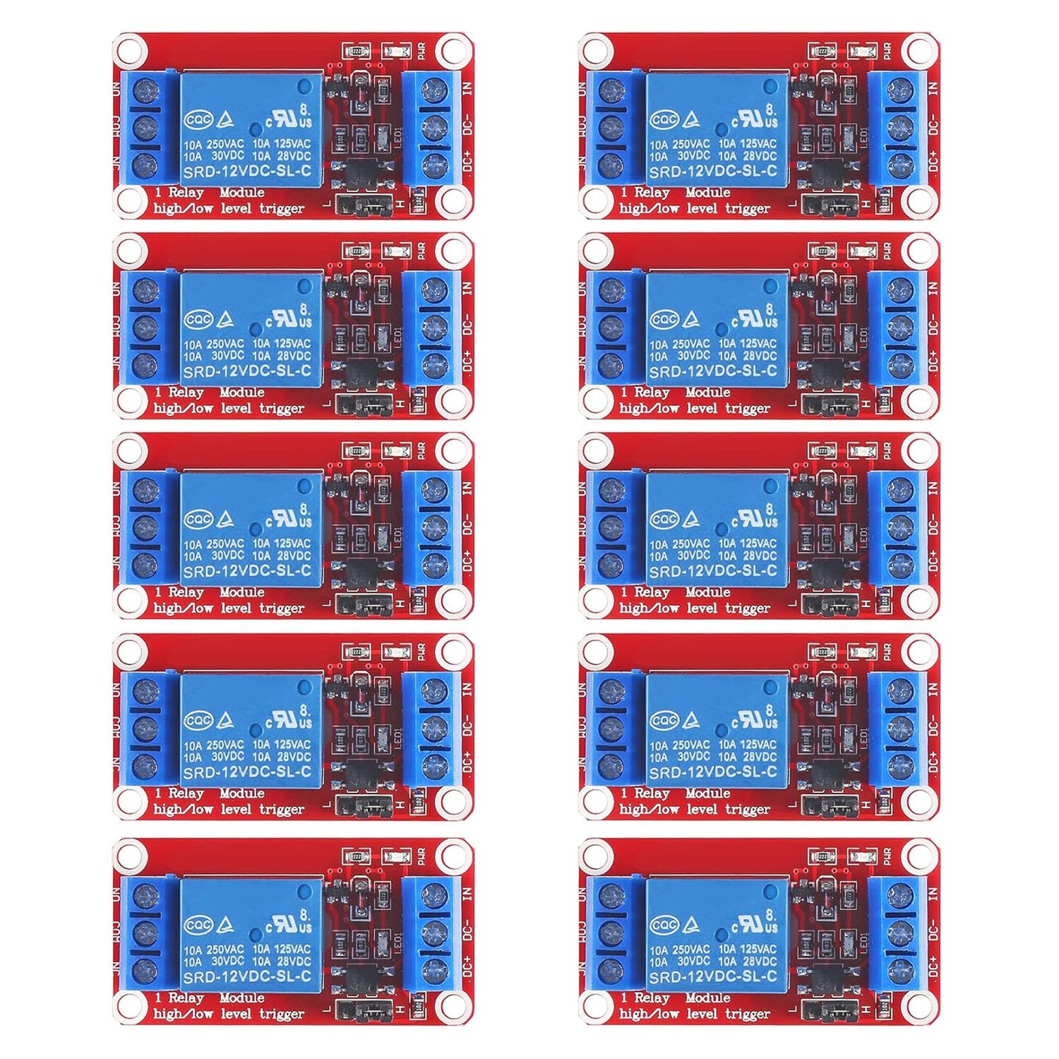 GTIWUNG One Channel Relay Module 12 V, 1 Channel Relay Board with ...