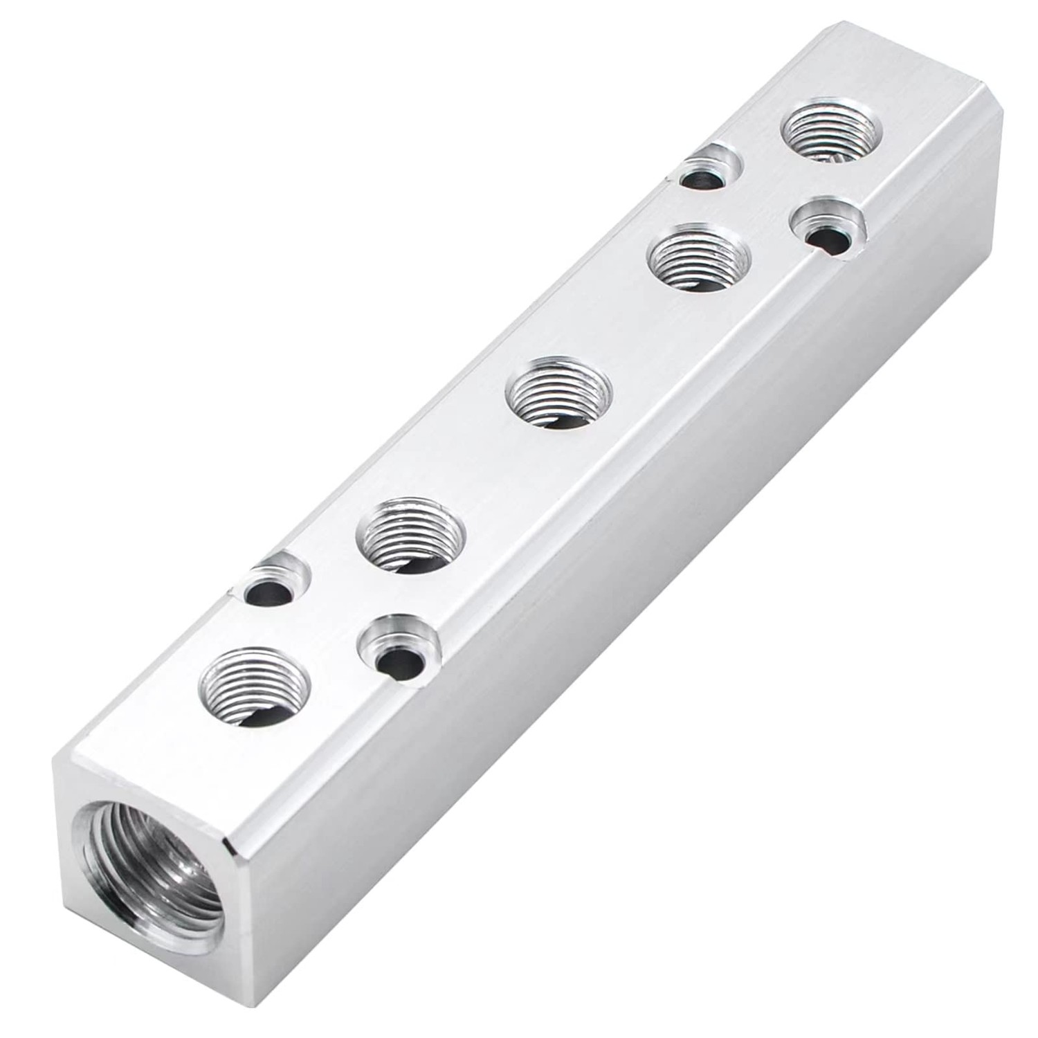 Air Manifold, 5 Way 7 Port Air Compressor Manifold, Aluminum Air Hose ...