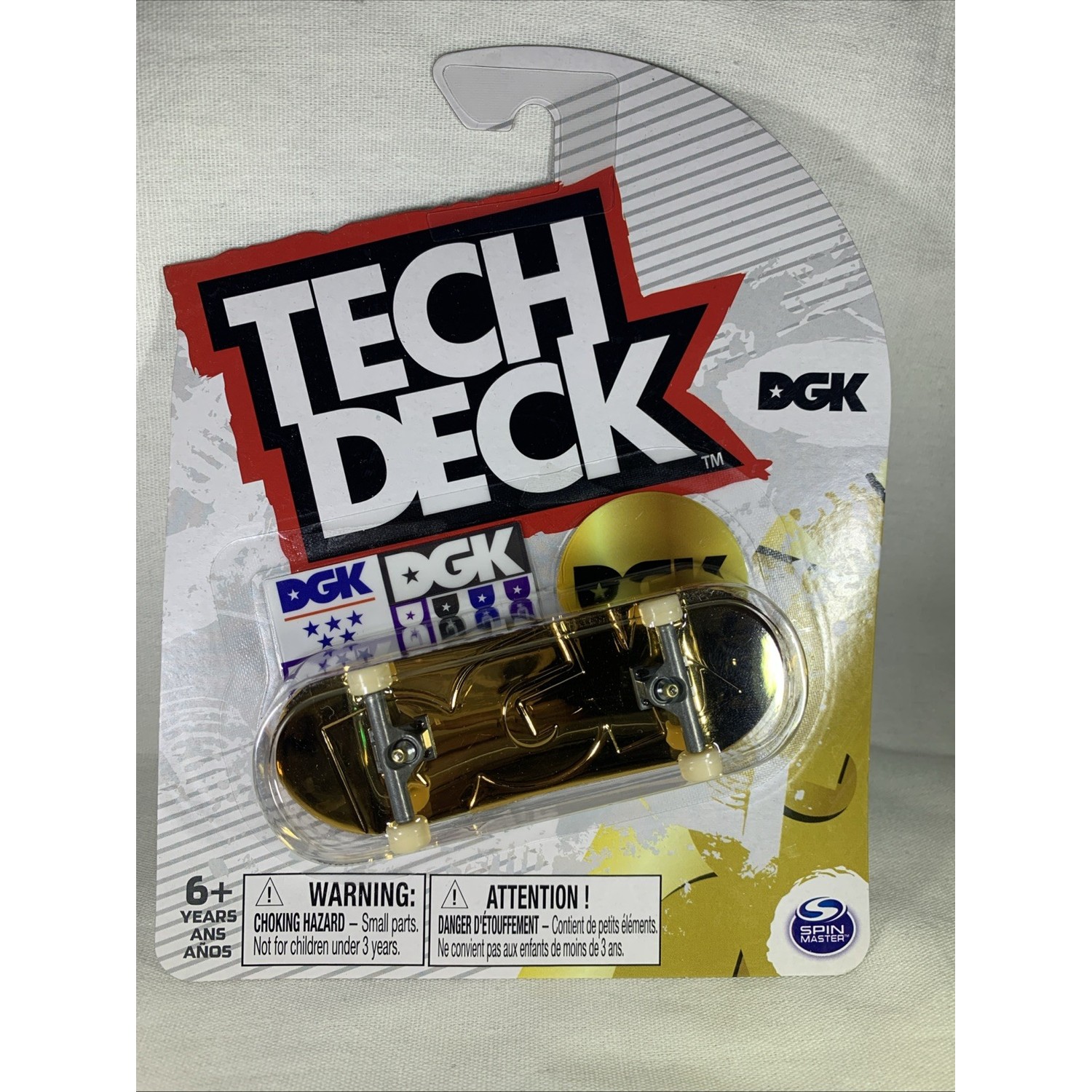 Tech Deck DGK Skateboard Golden Ultra Rare Shiny Gold Fingerboard New ...