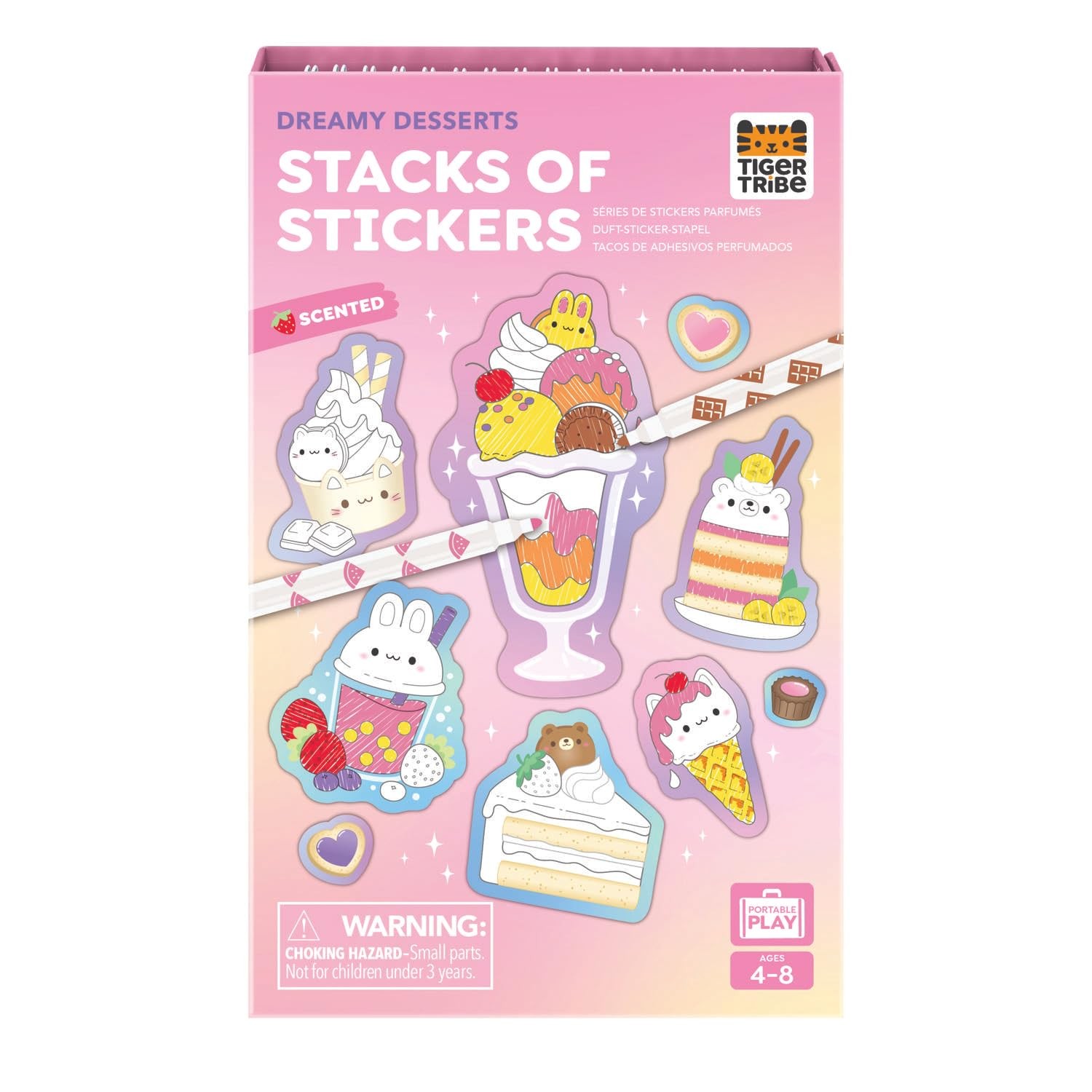 Tiger Tribe Scented Stacks of Stickers (Dreamy Desserts) - Kids Sticker ...
