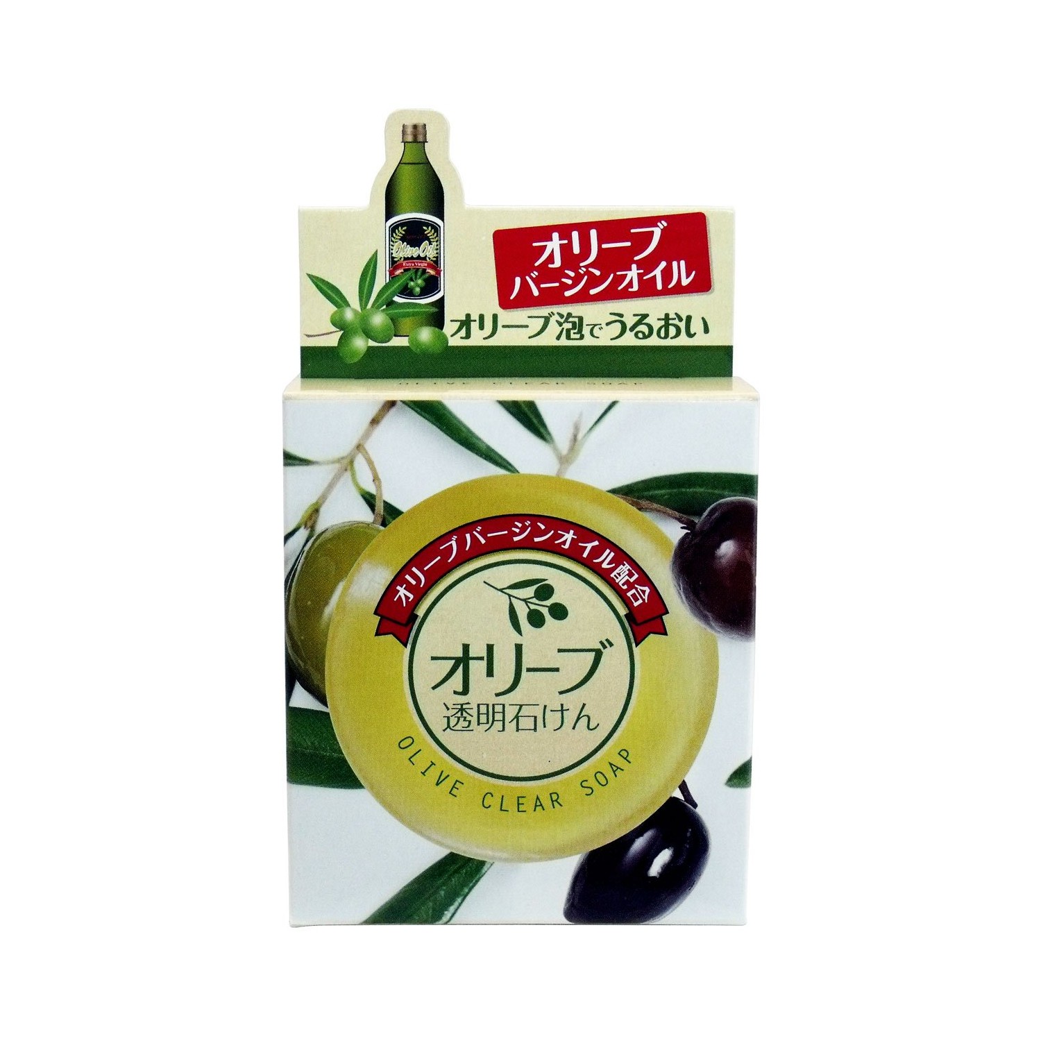 Yuze Olive Transparent Soap EX, 3.2 oz (90 g) x 6 Piece Set - ibspot.com