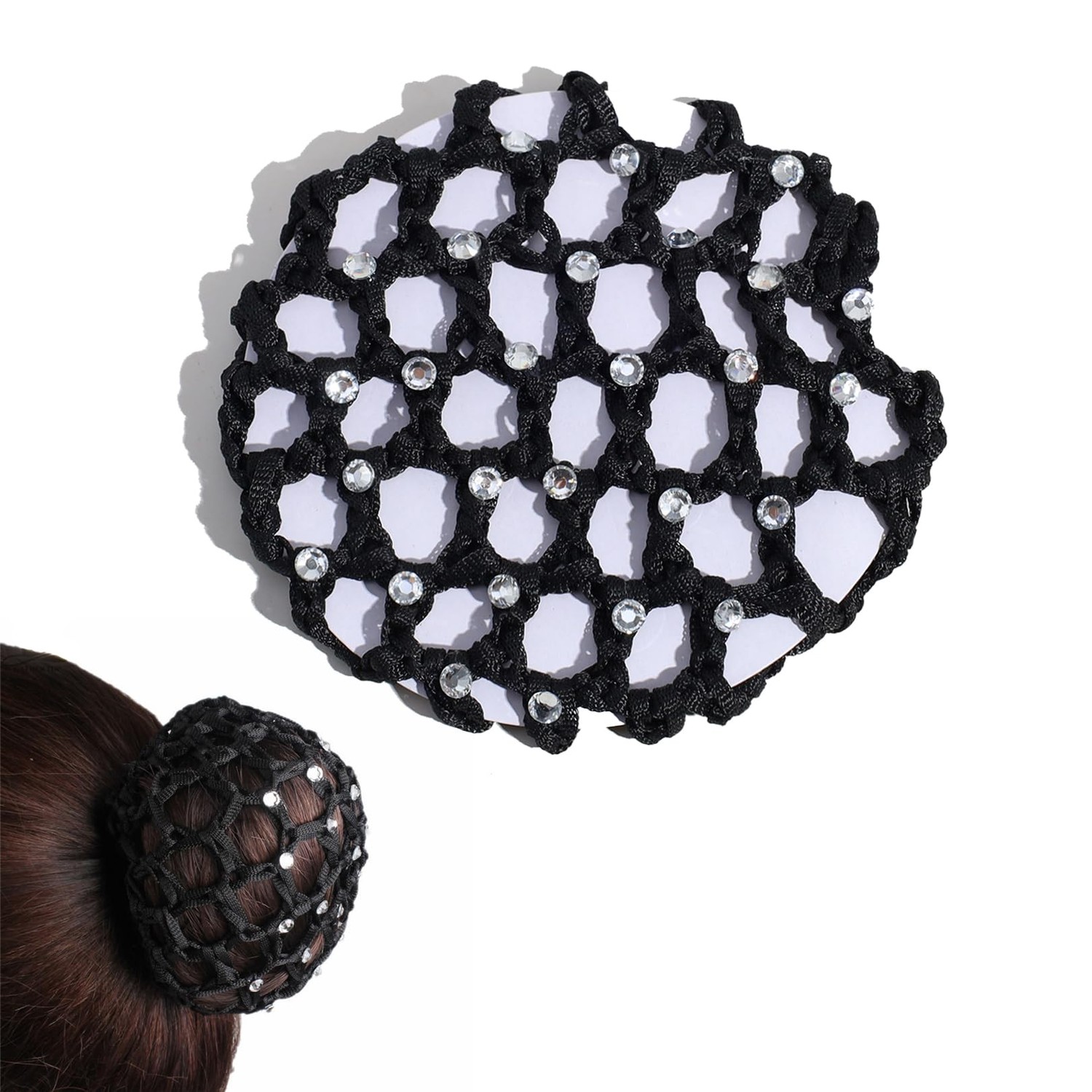 Hair net bun hair net riding tournament black bun net, hairstyle fixing ...