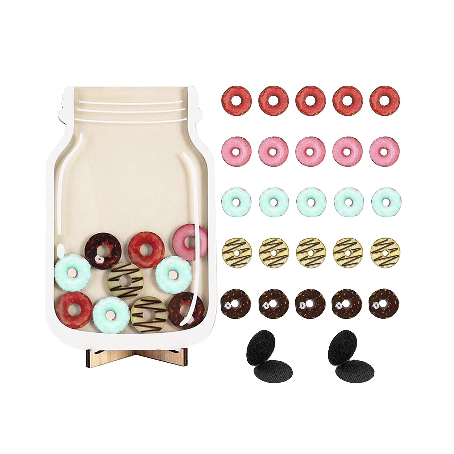 Kids Reward Jar, Donut Token Reward System with Magic Sticker Design ...
