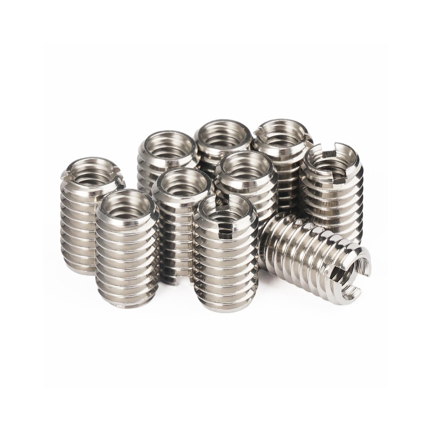 Pack of 10 Thread Inserts M4 to M6 Long 10 mm, Female Thread M4 x 0.7 ...