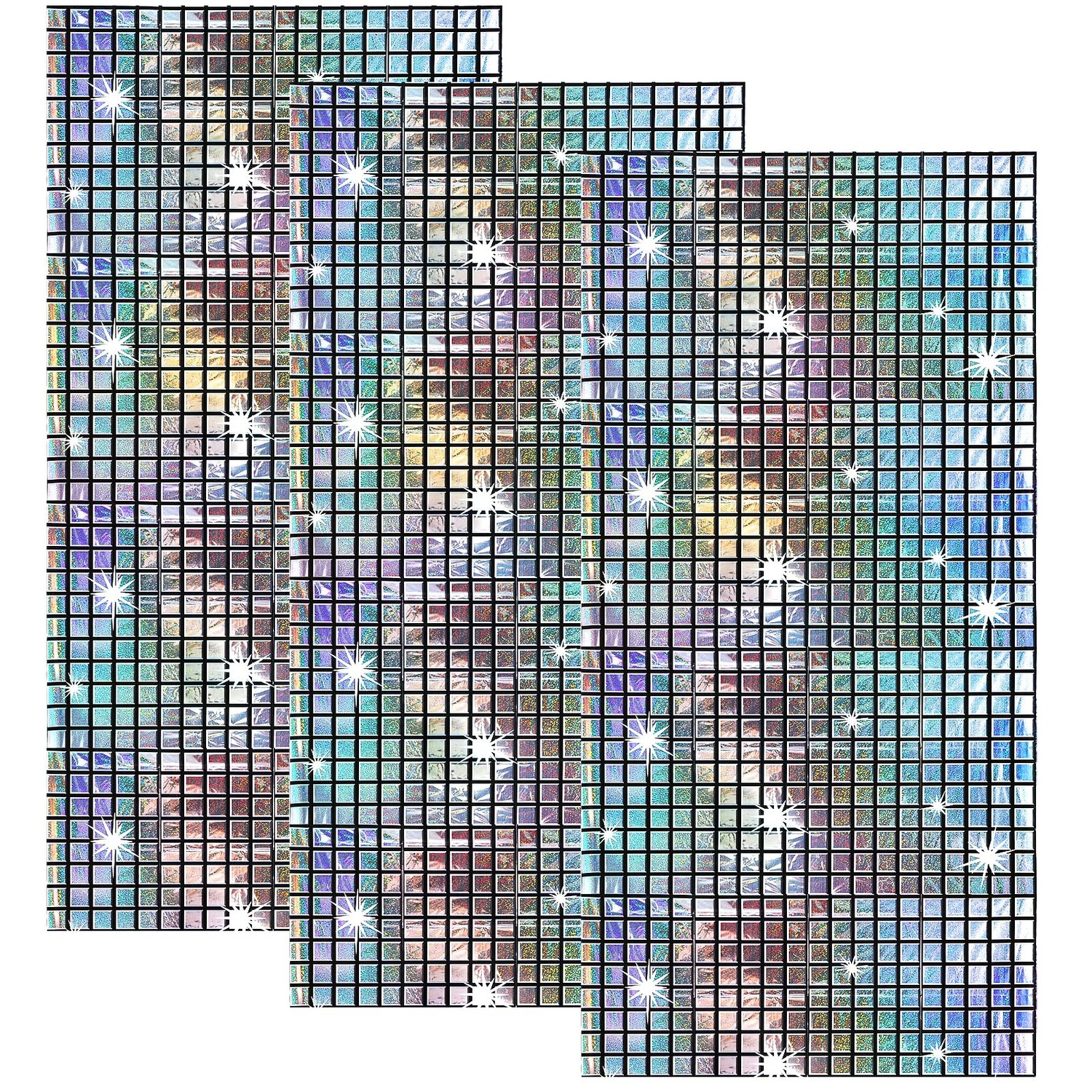 Pack of 3 Disco Party Table Runner, Disco Glitter Curtain, 200 x 100 cm ...
