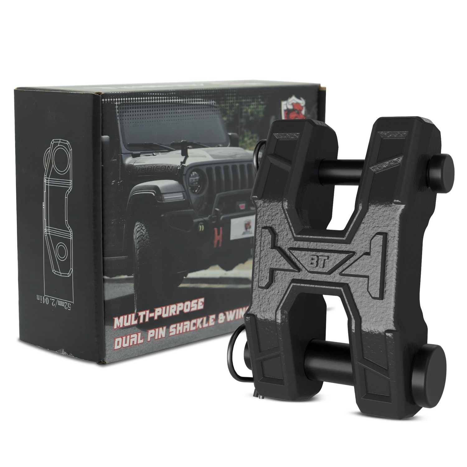 AMBULL Heavy Duty H-Shaped Winch Fairlead Hook, Towing Winch Shackle ...