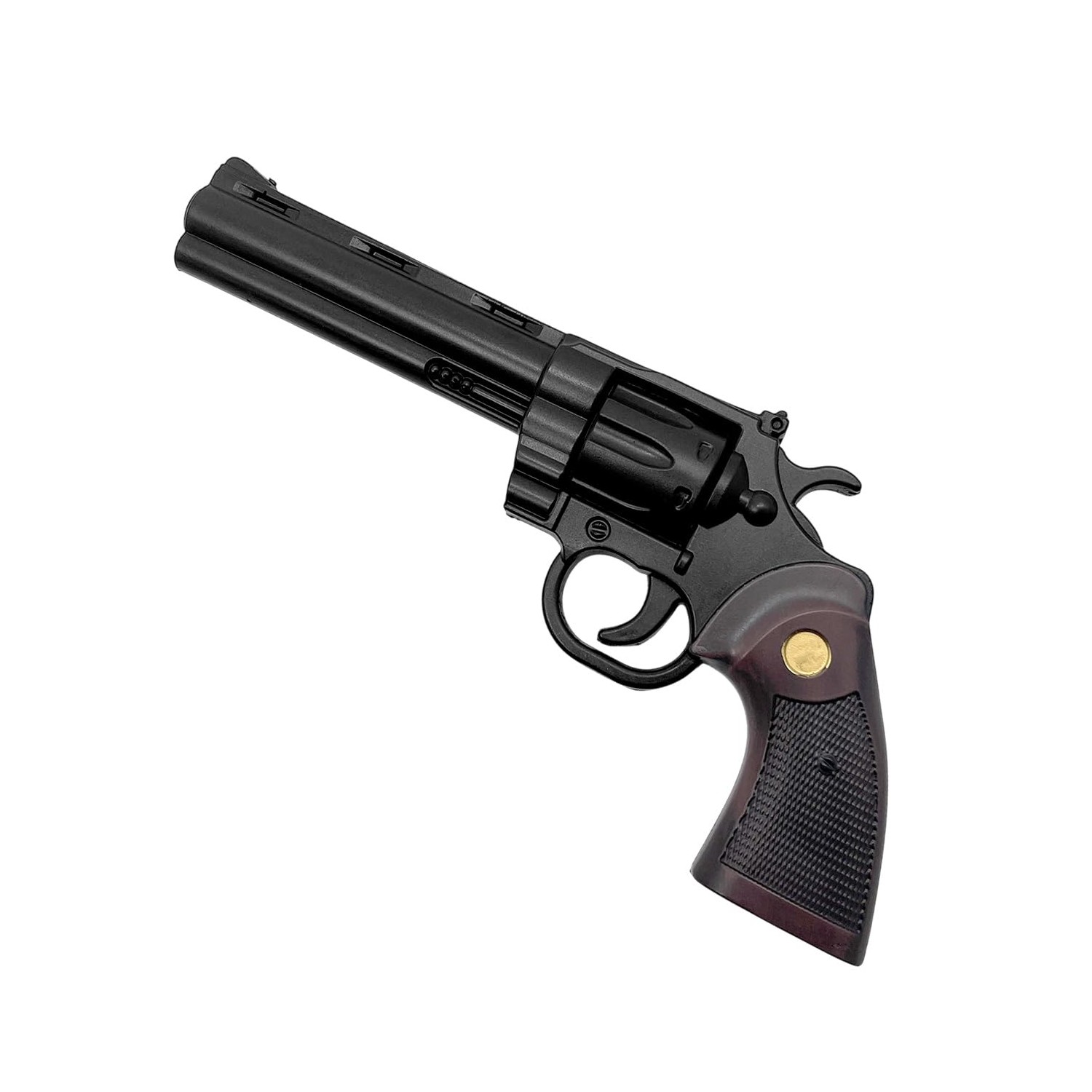 12-Inch Foam Decorative Revolver Prop – Realistic Replica with Textured ...