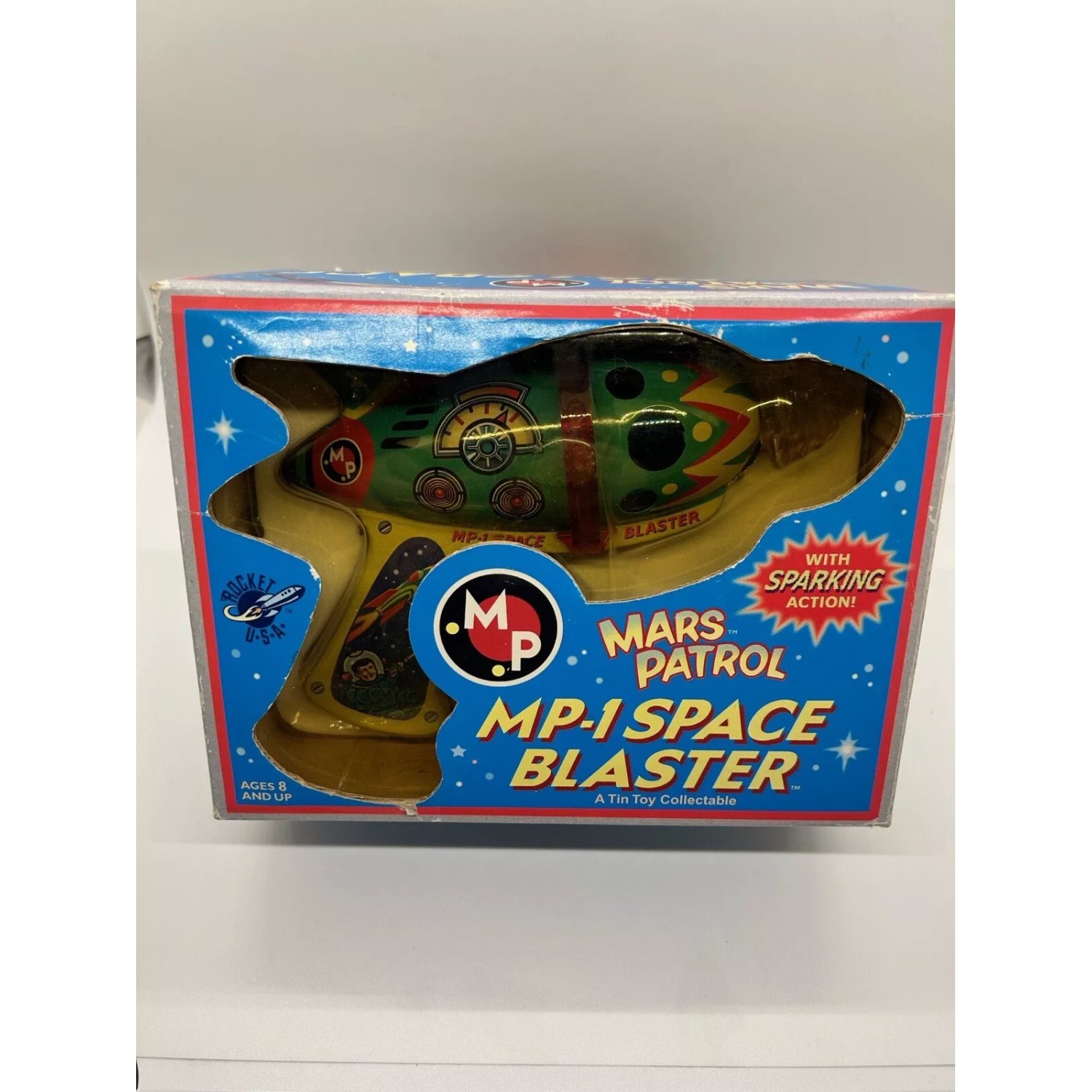 Rocket USA Mars Patrol MP-1 Space Blaster Tin Toy Gun Rocket USA ...