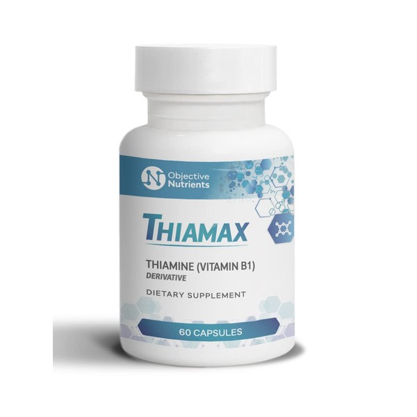 Objective Nutrients Thiamax Vitamin B1 (Thiamine TTFD) Capsules, No ...