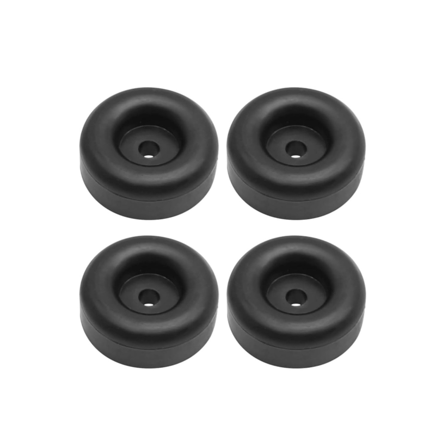4 Pcs 2.5" Round Rubber Bump Stops for Trailer Ramp Doors, Universal ...