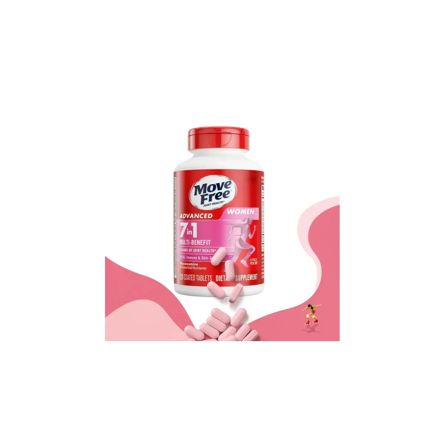 Move Free ProActive 7-in-1 Joint & Bone Support Supplement with ...