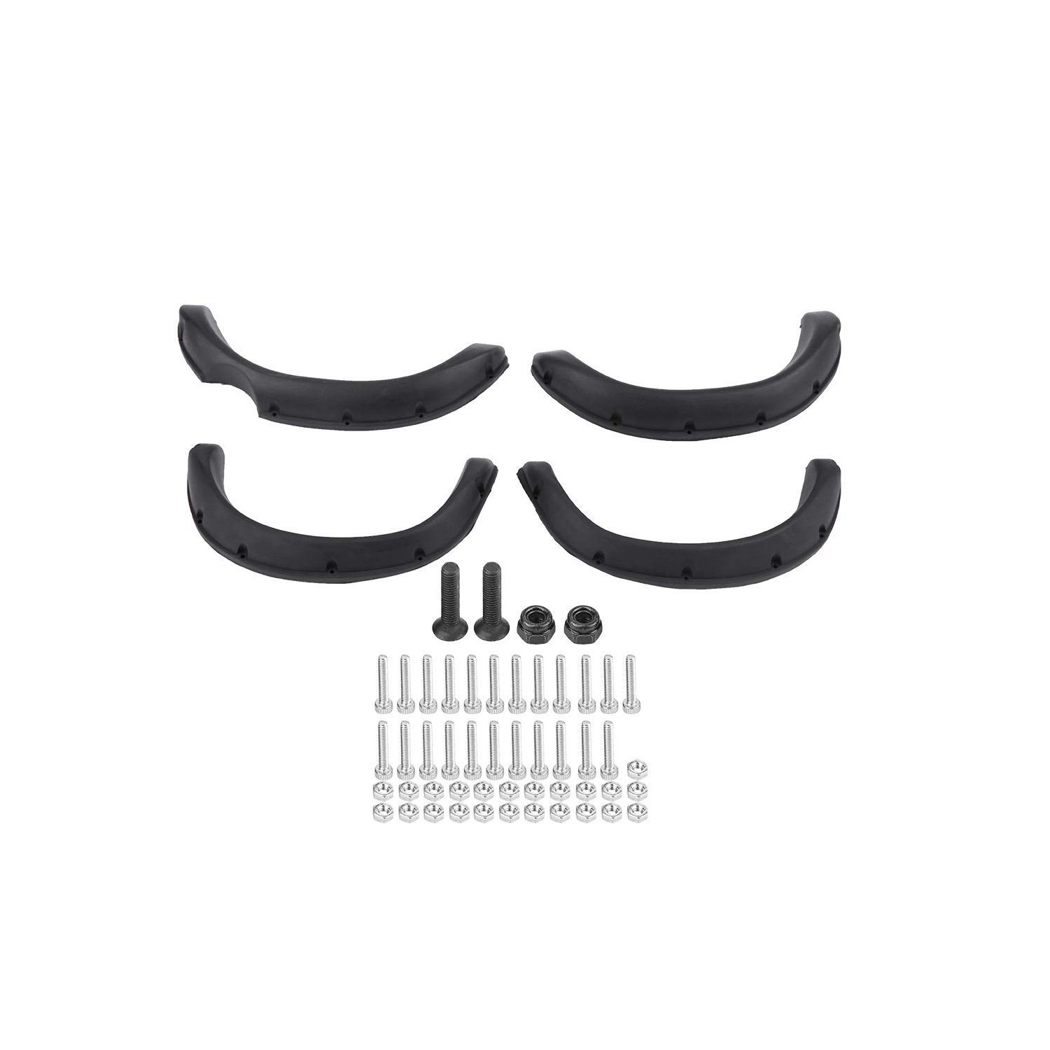 Dilwe RC Car Fender Flares, 4 Pieces Rubber Fender Flares, Compatible ...