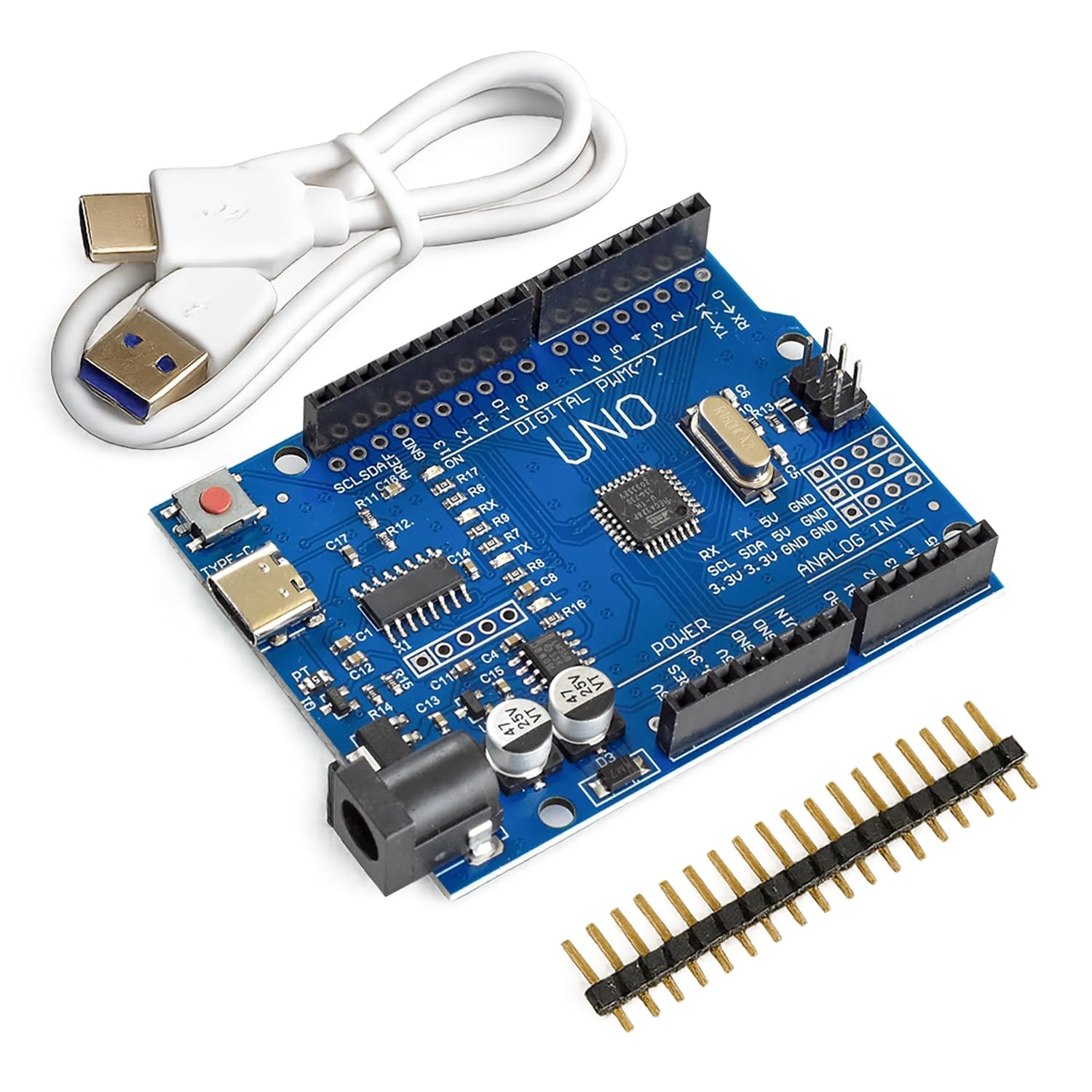 Uno Rev3 Board, Compatible with Arduino Uno R3, ATmega328P ...