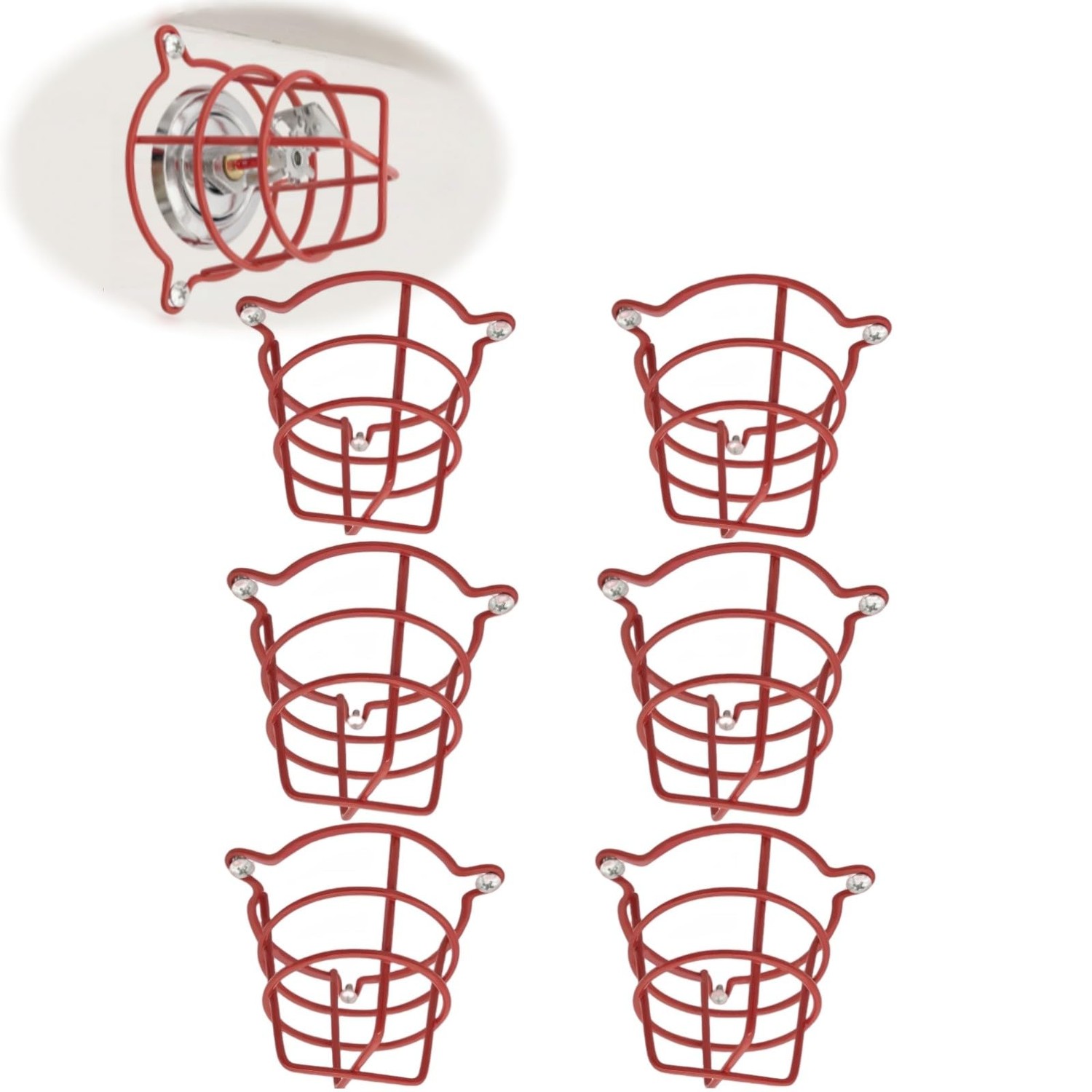 Happy Tree (6 Pack) Fire Sprinkler Head Guard Cover Cage for Both 1/2 ...
