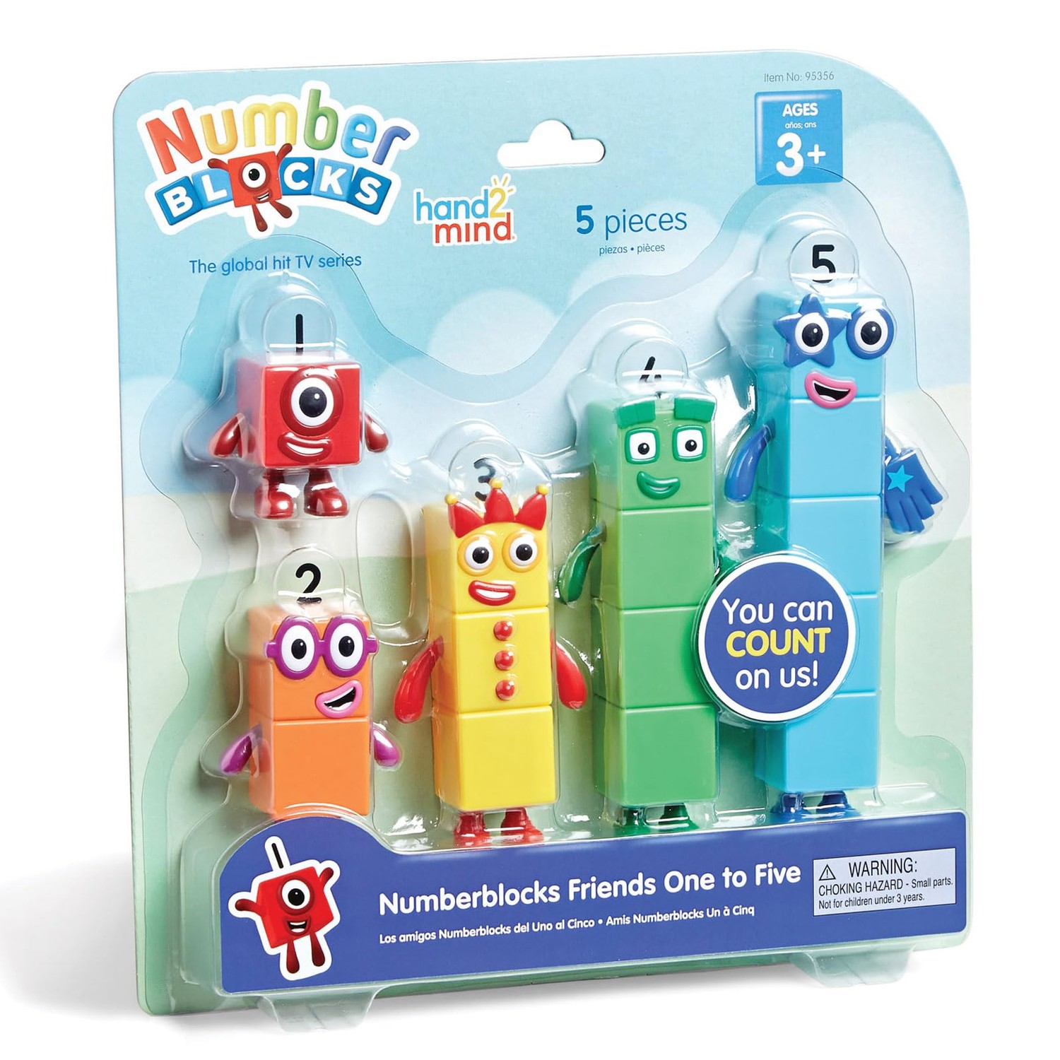 Numberblocks 95356 Friends One to Five Character Figures, 5 Pieces ...