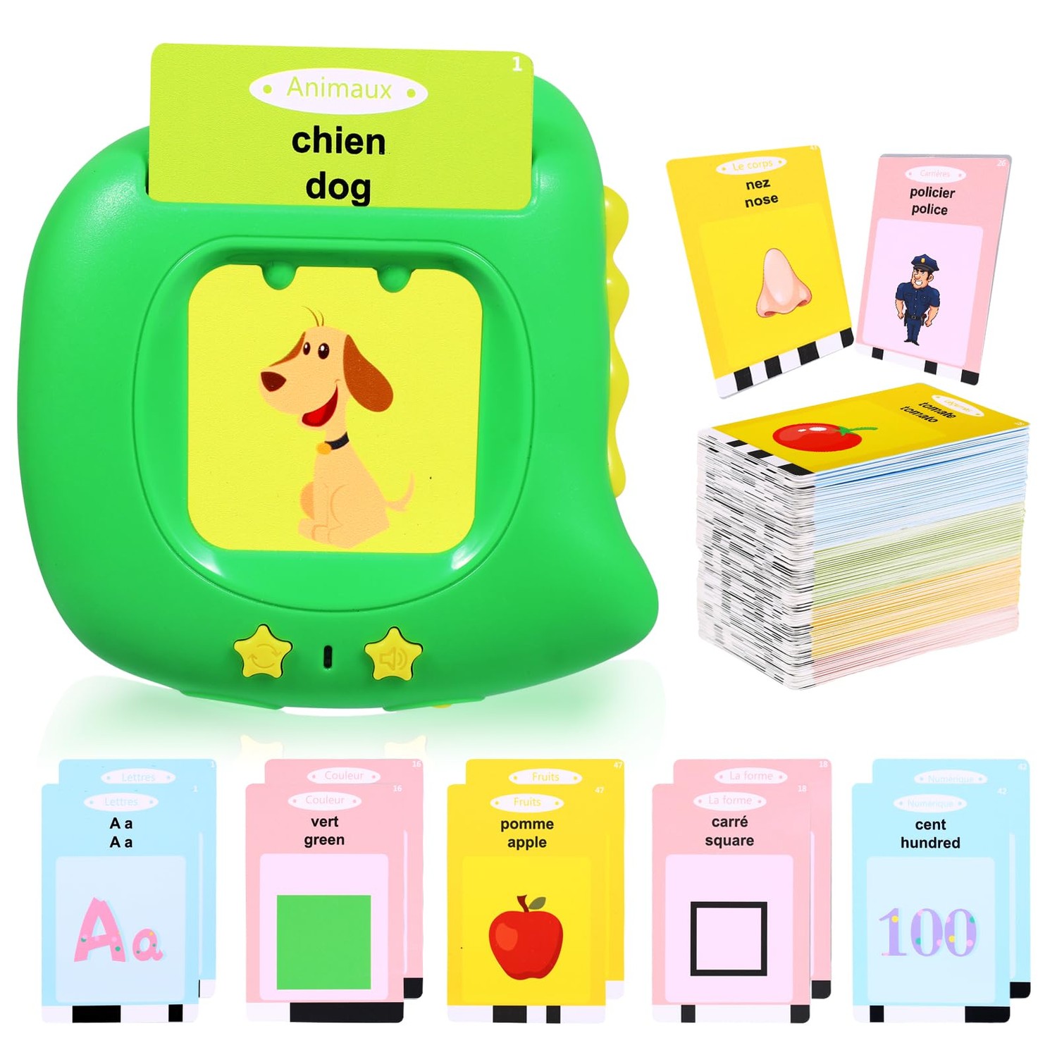 Talking Flash Cards for Kids 2 3 4 Years Old 384 Common Words Learning ...