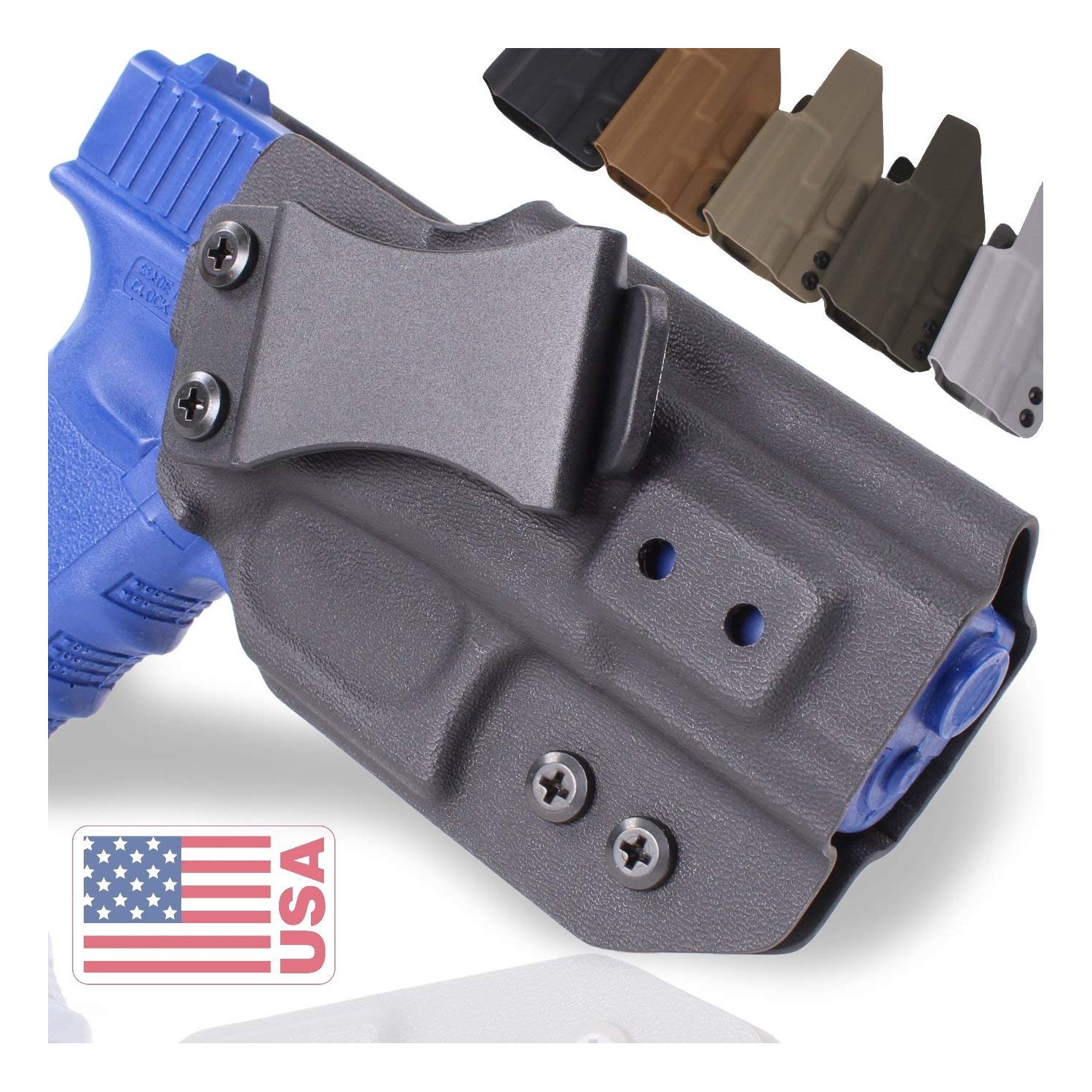 QuickClip Pro Tuckable IWB KYDEX Gun Holster - Concealed Carry Multiple ...