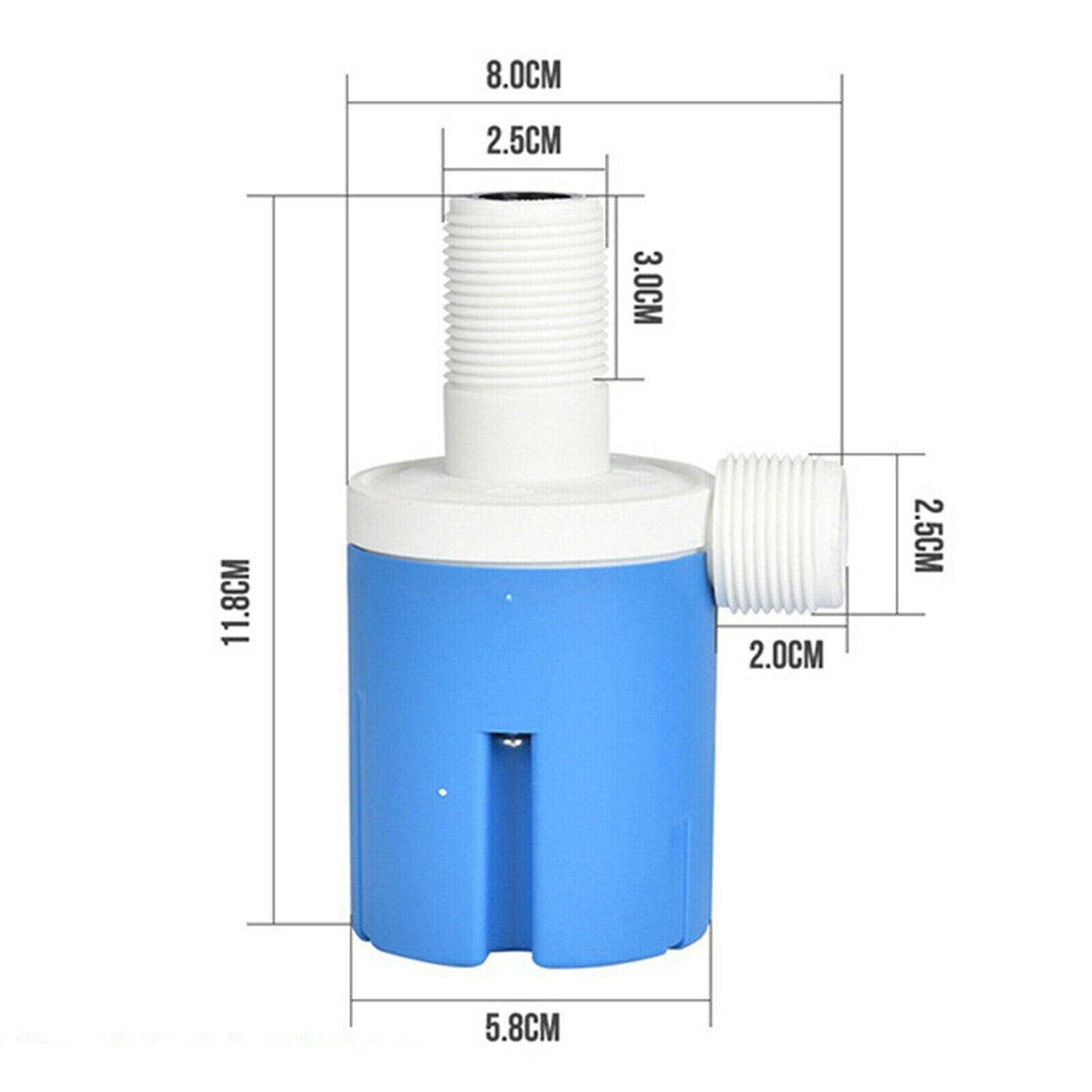 US 3/4" Automatic Water Level Control Valve Tank Solar Water Tank Float ...